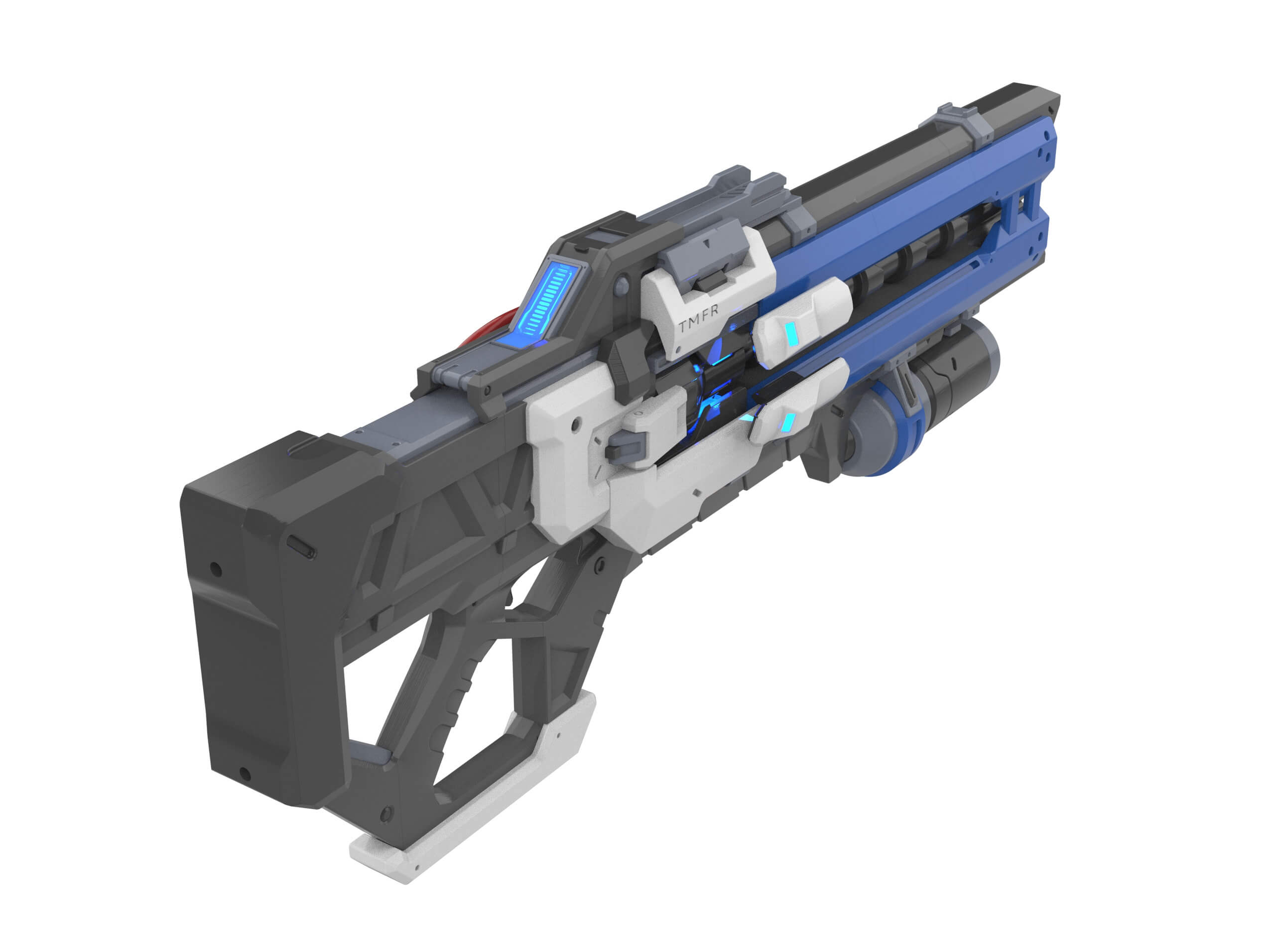 Overwatch Soldier 76 Pulse Rifle - 3D Model by MakerLab