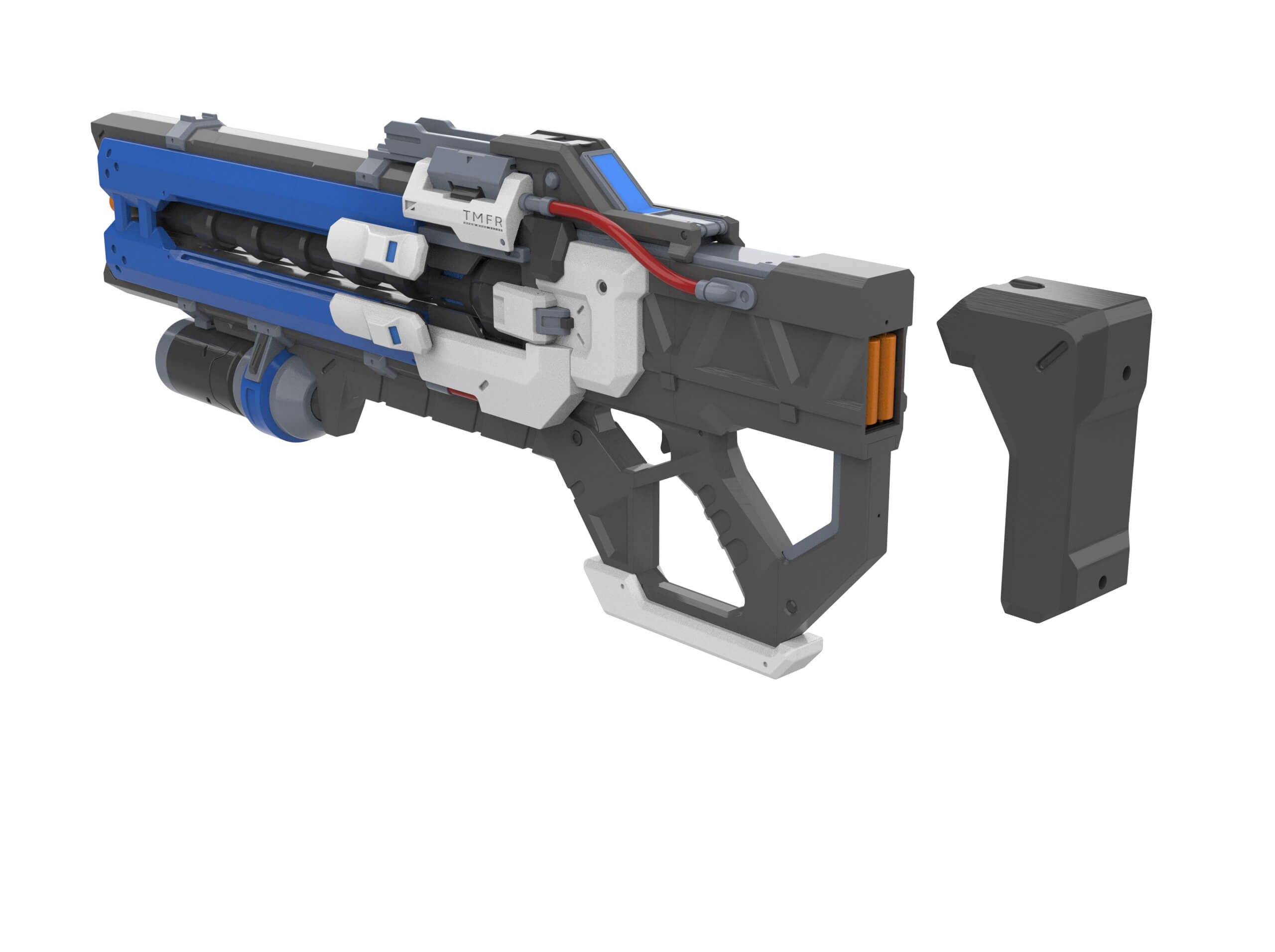 Overwatch Soldier 76 Pulse Rifle - 3D Model by MakerLab