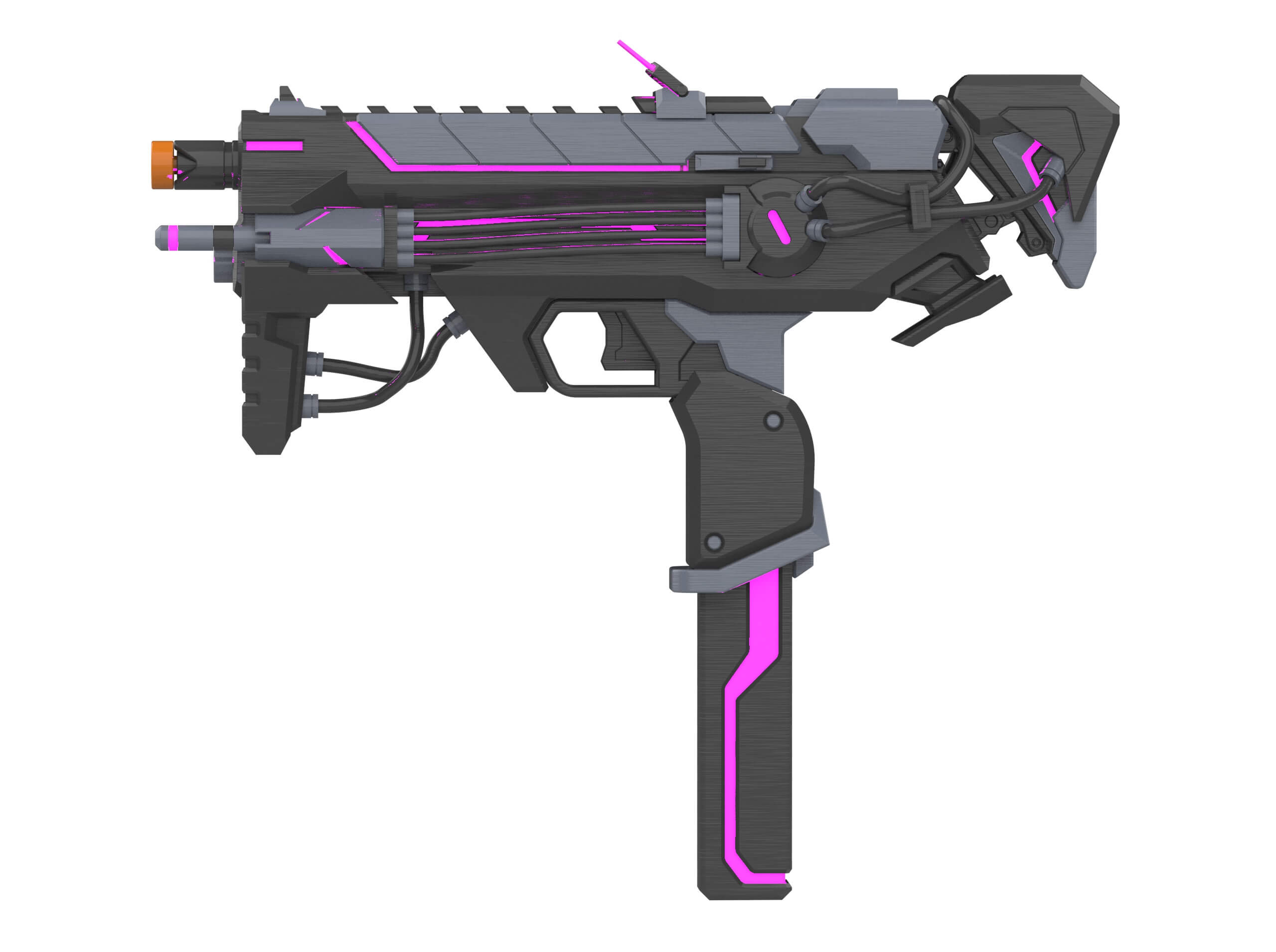 Overwatch Sombra Cannon Augmented Skin - 3D Model by MakerLab