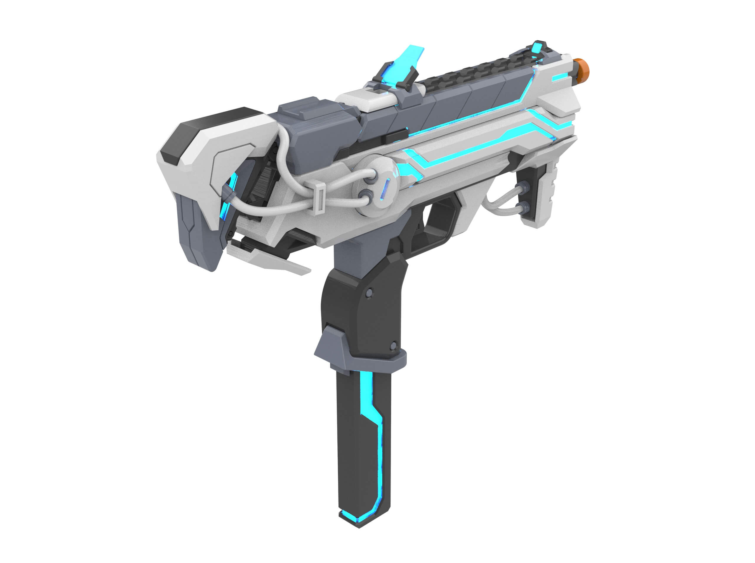 Overwatch Sombra Cannon Cyberspace Skin - 3D Model by MakerLab
