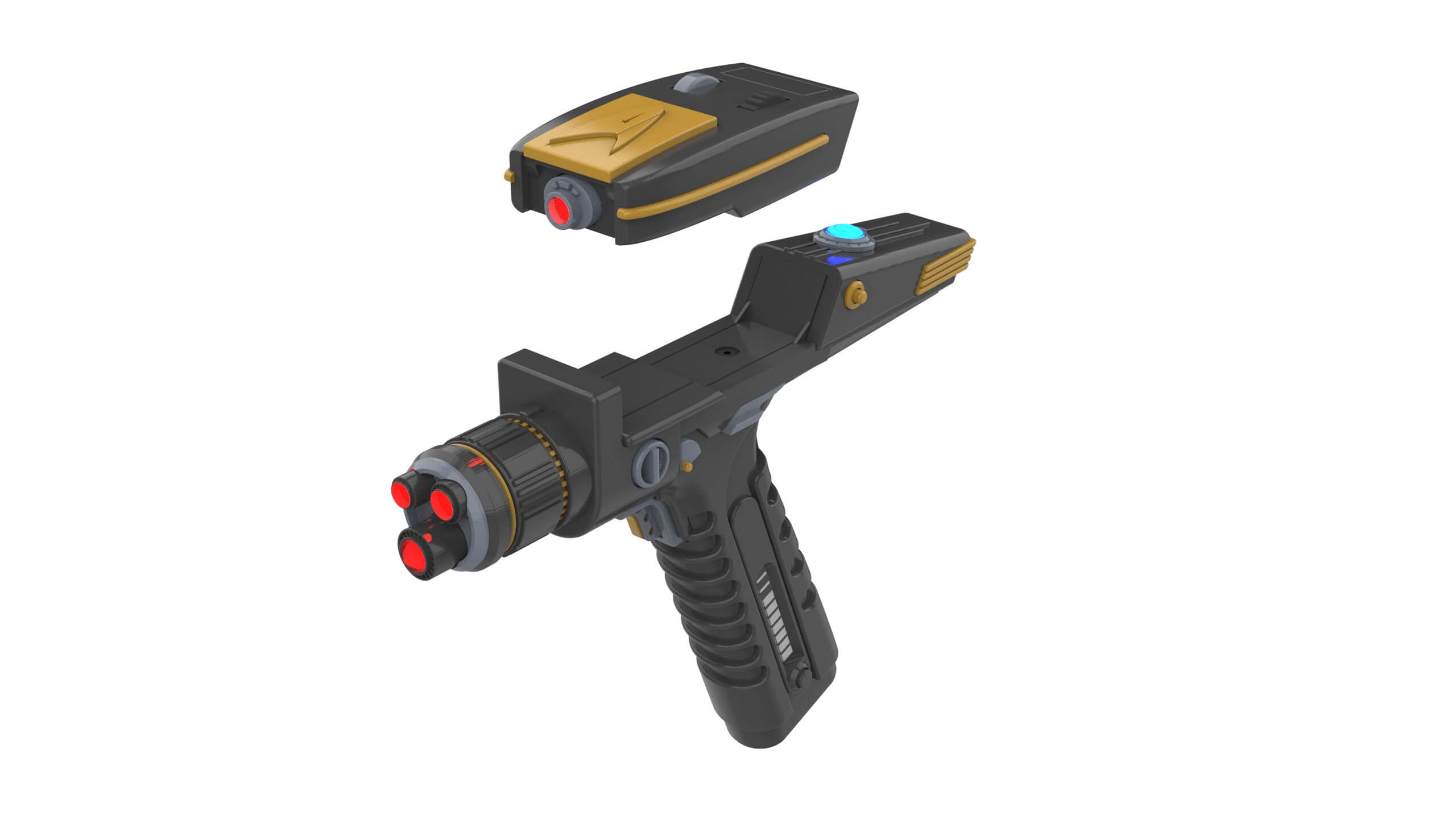 Star Trek Discovery Phaser - 3D Model by MakerLab