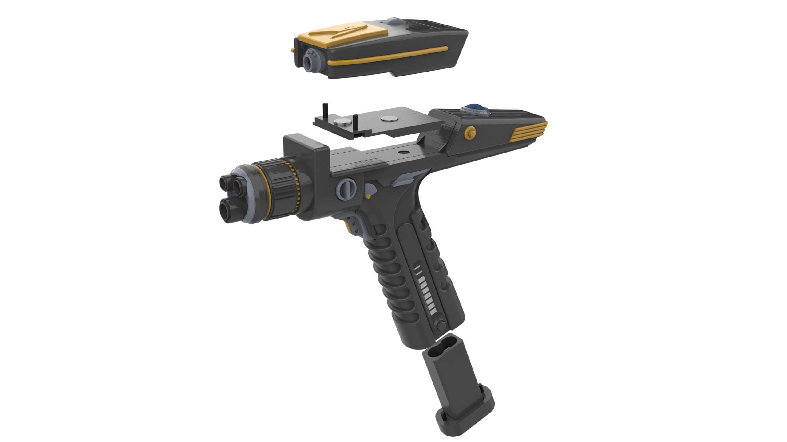 Star Trek Discovery Phaser - 3D Model by MakerLab