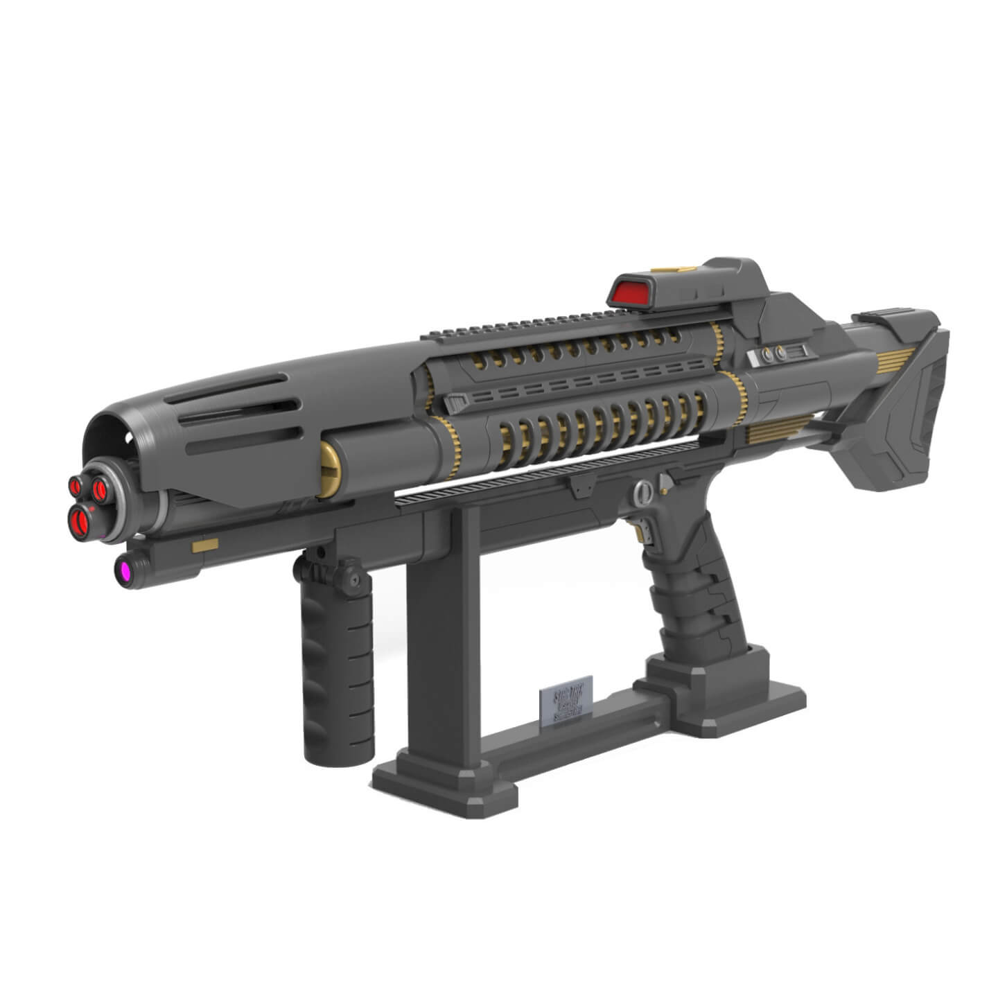 Star Trek Discovery Starfleet Phaser Rifle - Stl OBJ Cad 3D Model by ...