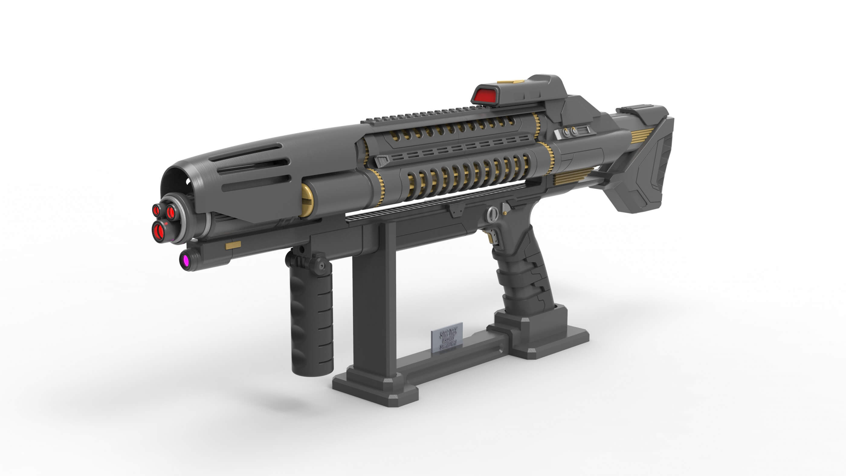 Star Trek Discovery Starfleet Phaser Rifle - 3D Model by MakerLab
