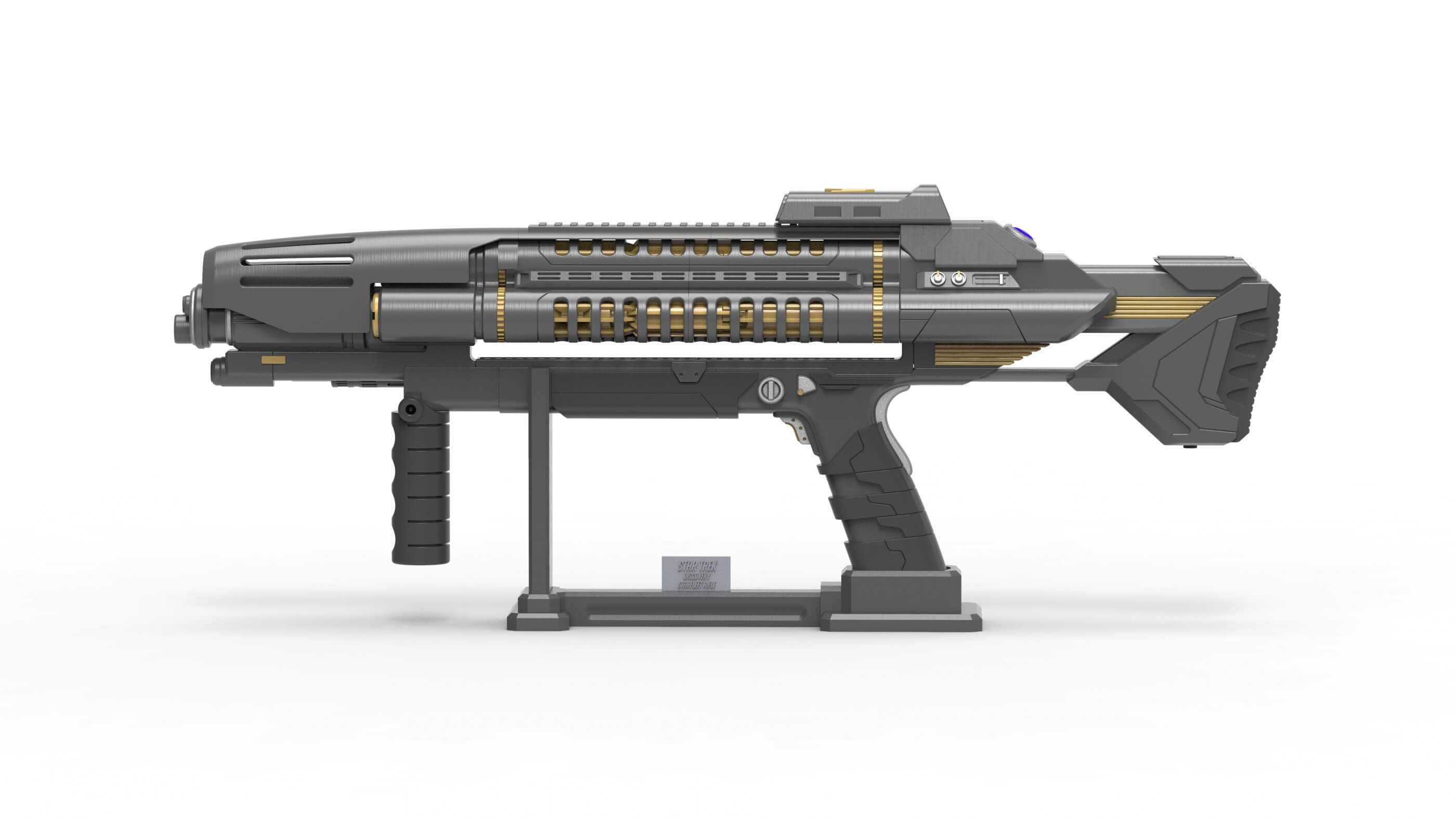 Star Trek Discovery Starfleet Phaser Rifle - 3D Model by MakerLab
