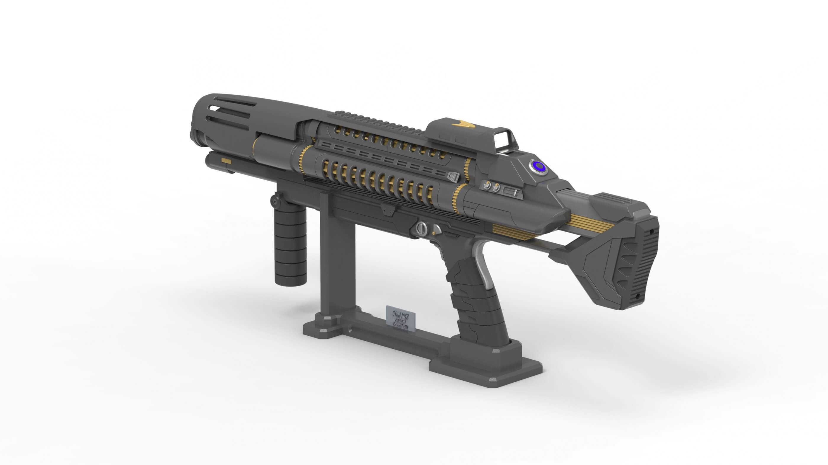 Star Trek Discovery Starfleet Phaser Rifle - 3D Model by MakerLab