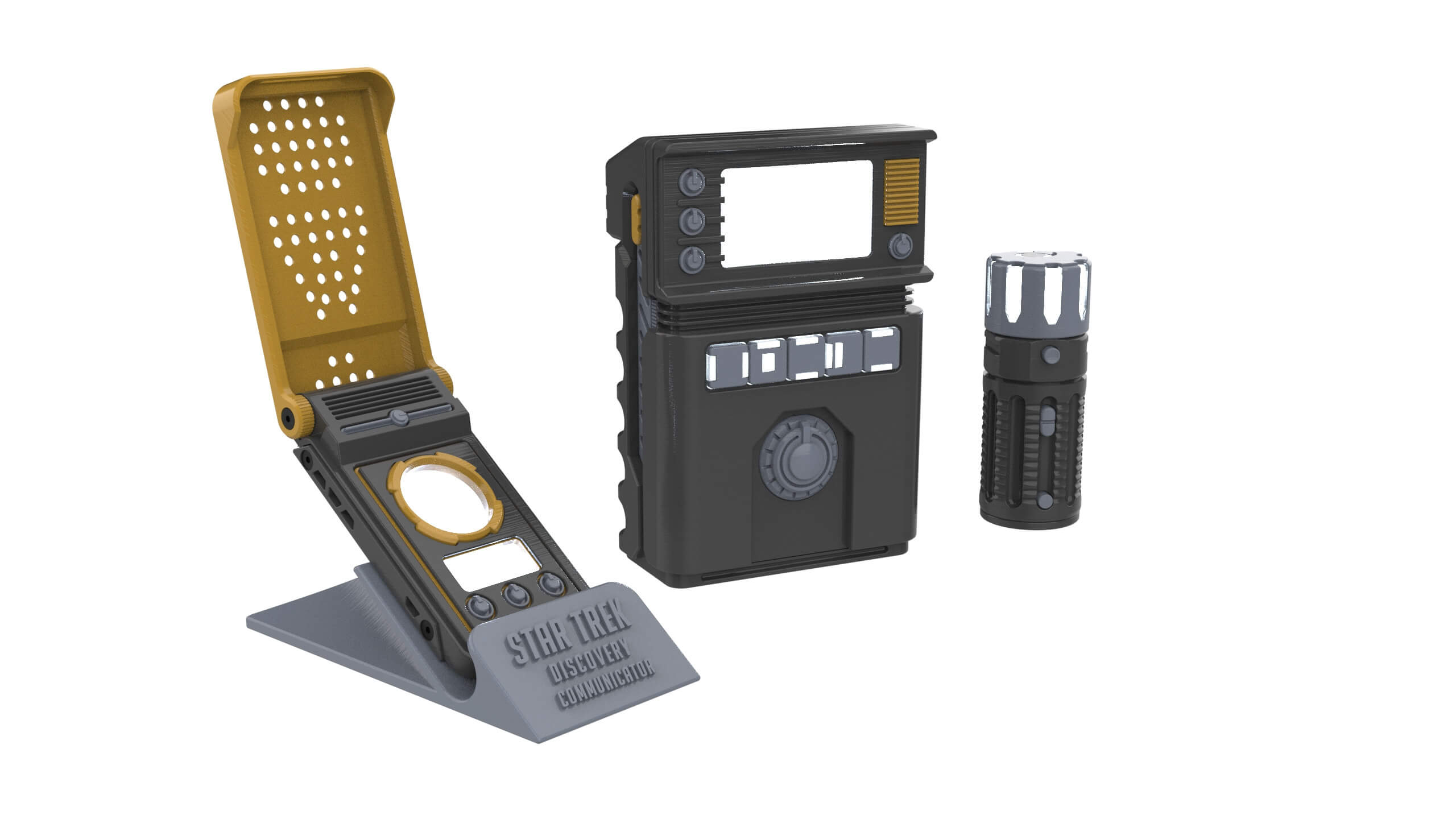 Star Trek Discovery Tricorder and Communicator - 3D Print Model by MakerLab