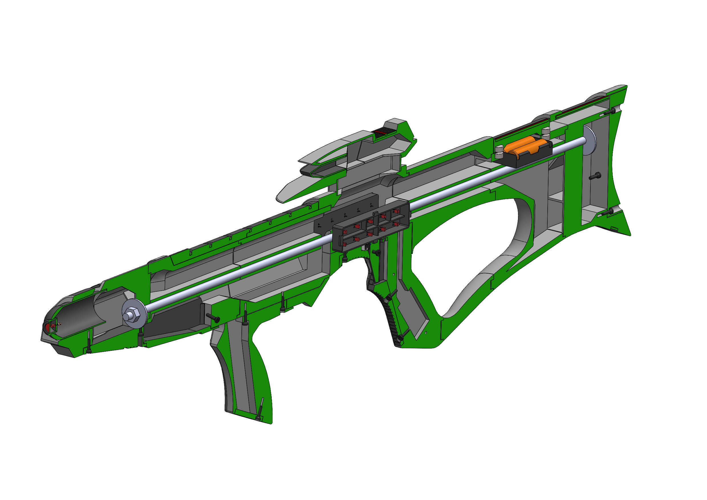 Star Trek Eva Phaser Rifle - 3D Model by MakerLab