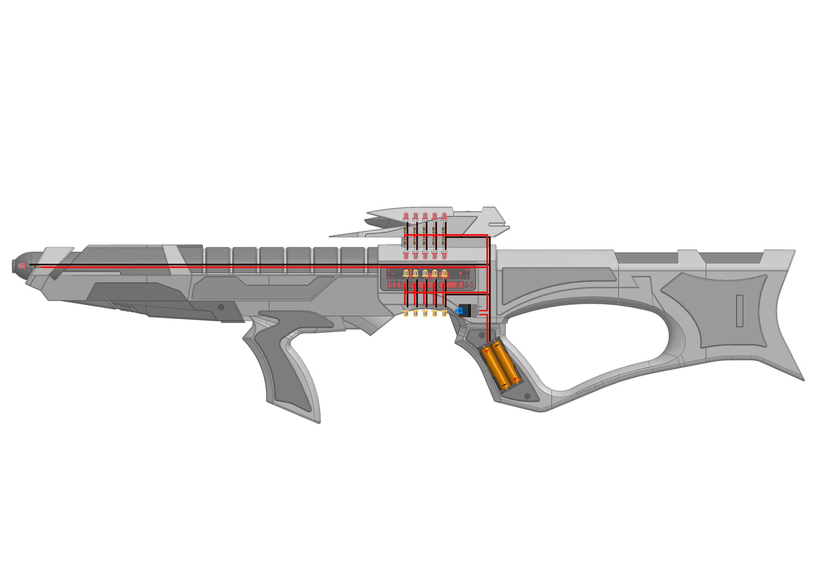 Star Trek Eva Phaser Rifle - 3D Model by MakerLab
