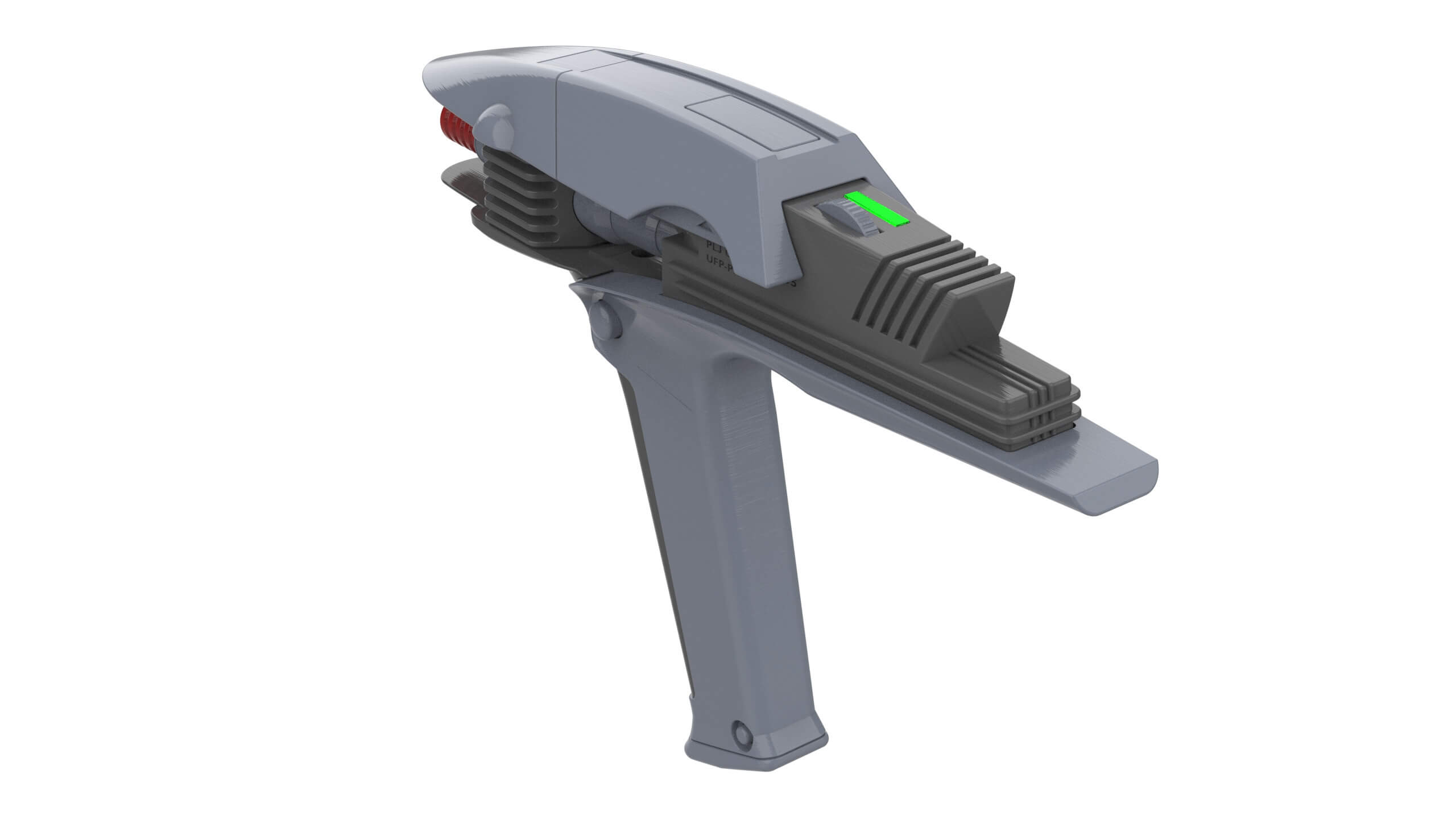Star Trek Into Darkness Phaser - 3D Model by MakerLab