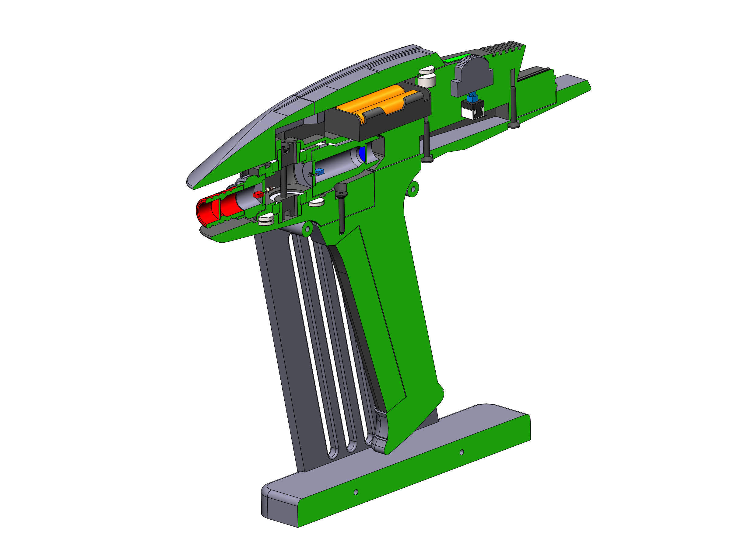 Star Trek Into Darkness Phaser - 3D Model by MakerLab