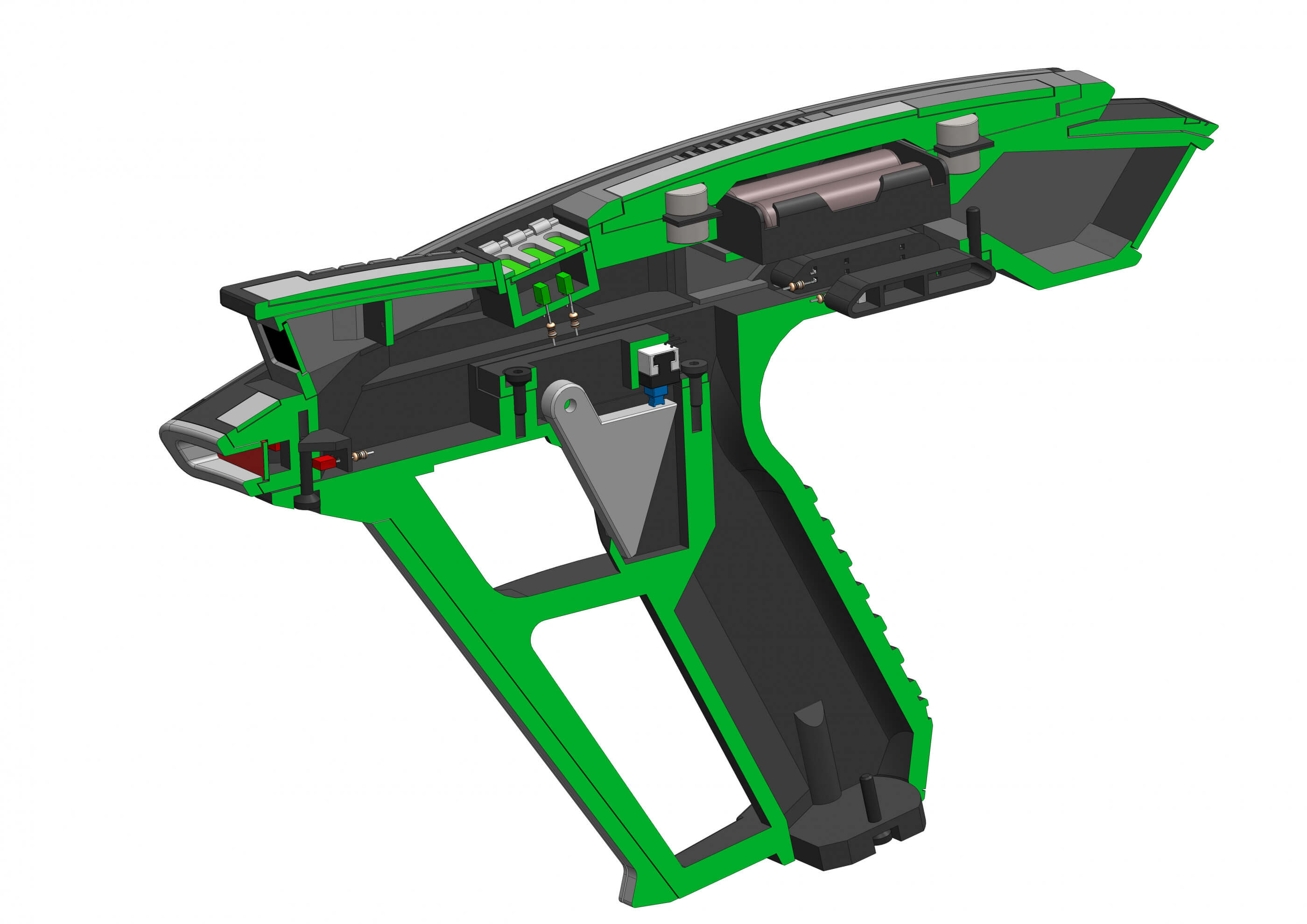 Star Trek Picard Phaser - 3D Model by MakerLab