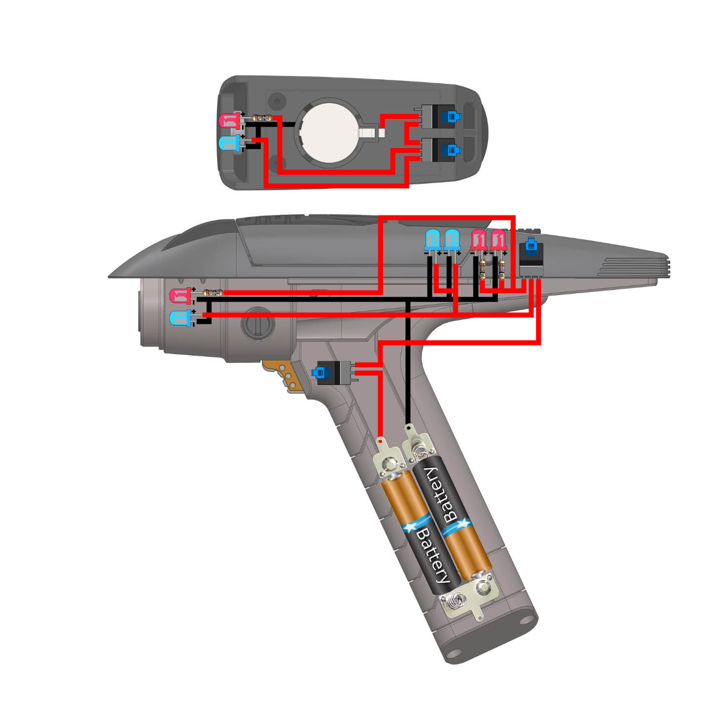 Star Trek Sec 31 Phaser - STL OBJ CAD Bundle - Commercial 3D Model by ...