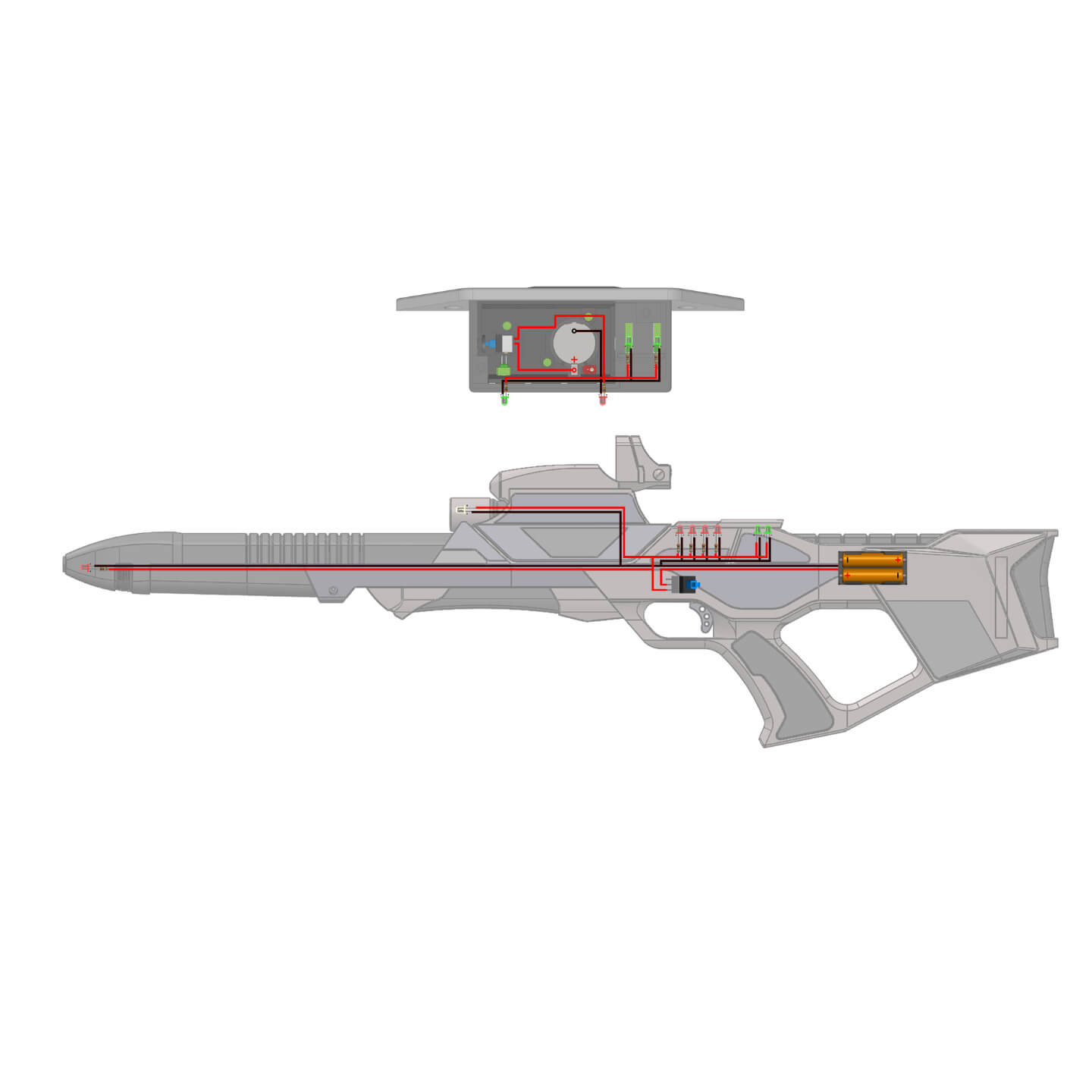 Star Trek Type 3 Nemesis Phaser Rifle - Stl OBJ Cad Bundle 3D Model by MakerLab