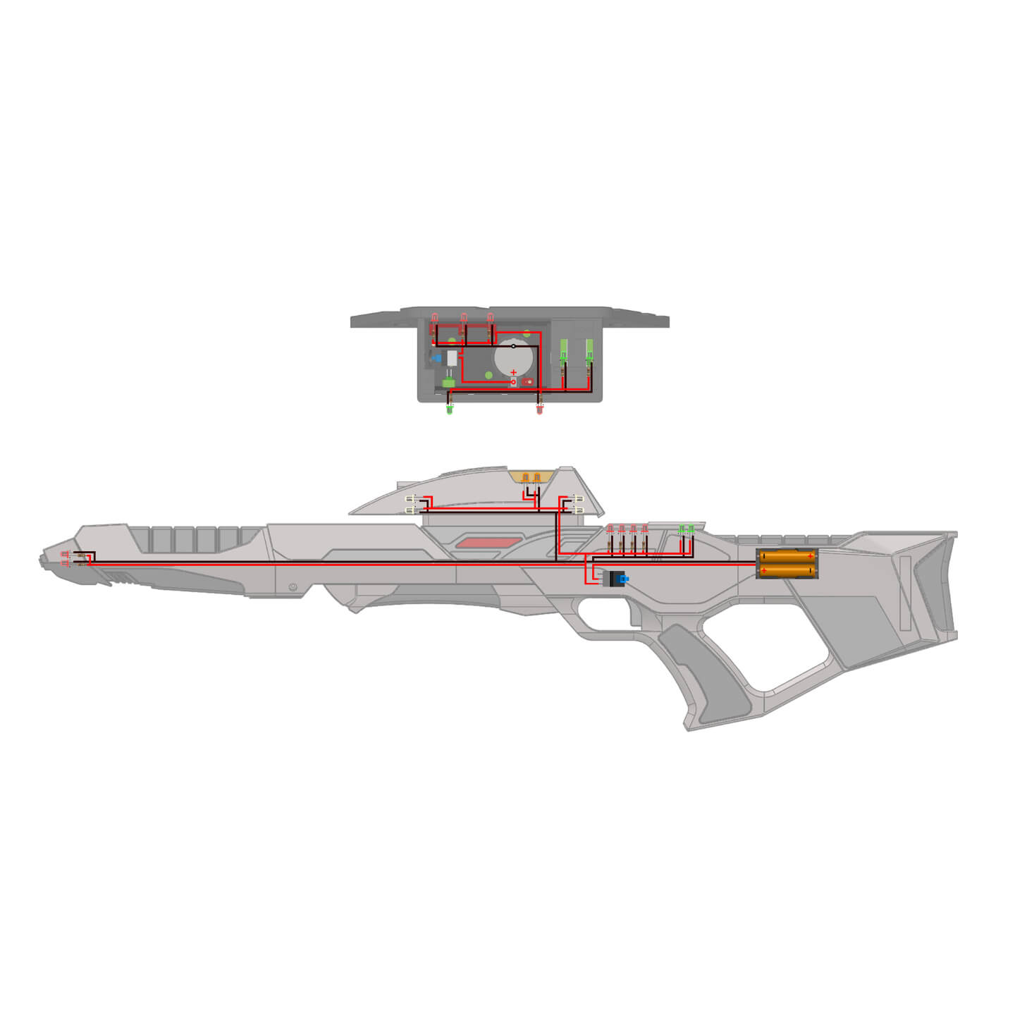 Star Trek Type 3A Phaser Rifle - Stl OBJ Cad Bundle 3D Model by MakerLab