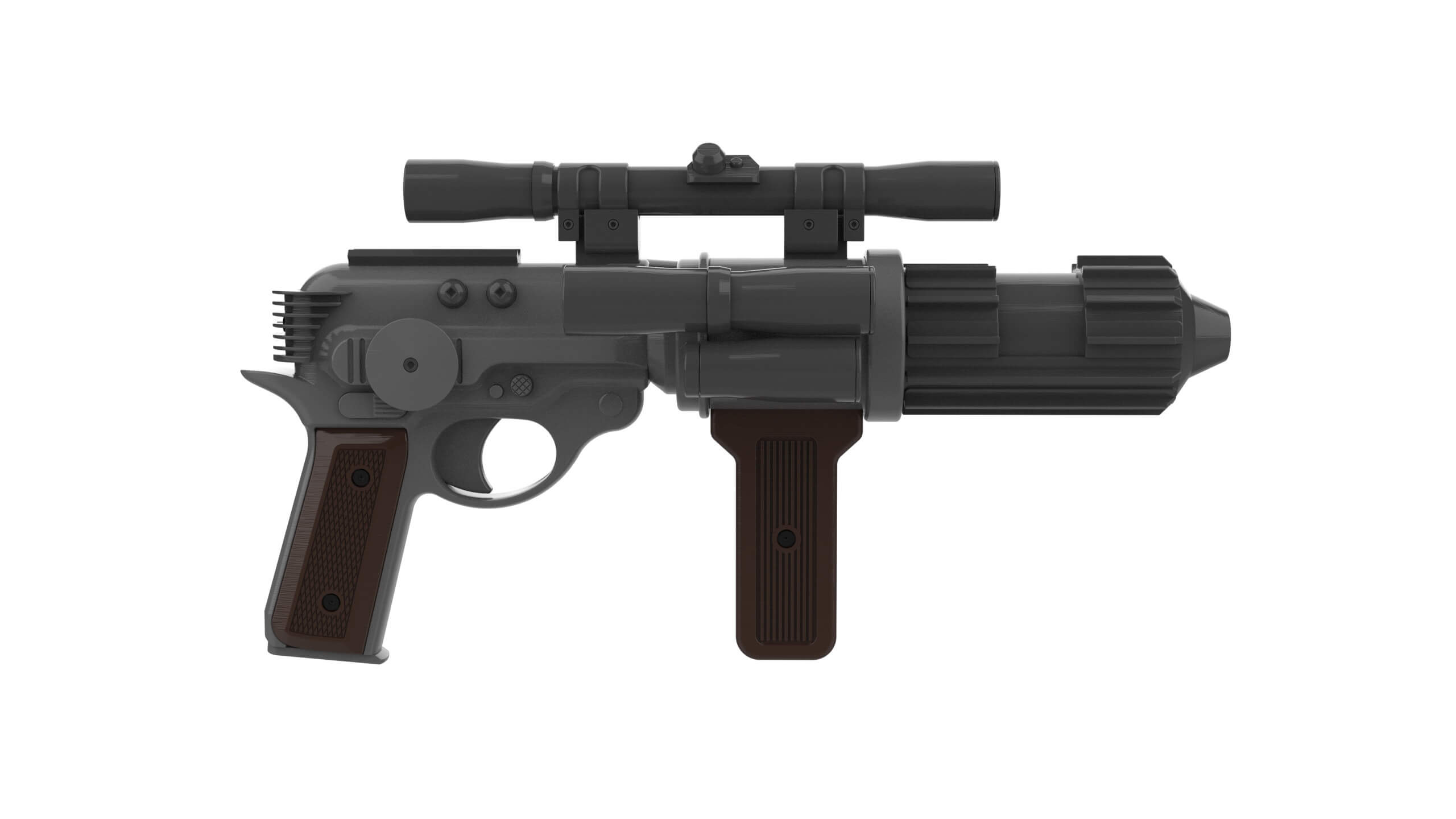 Star Wars EE4 Blaster Rifle - 3D Print Model by MakerLab