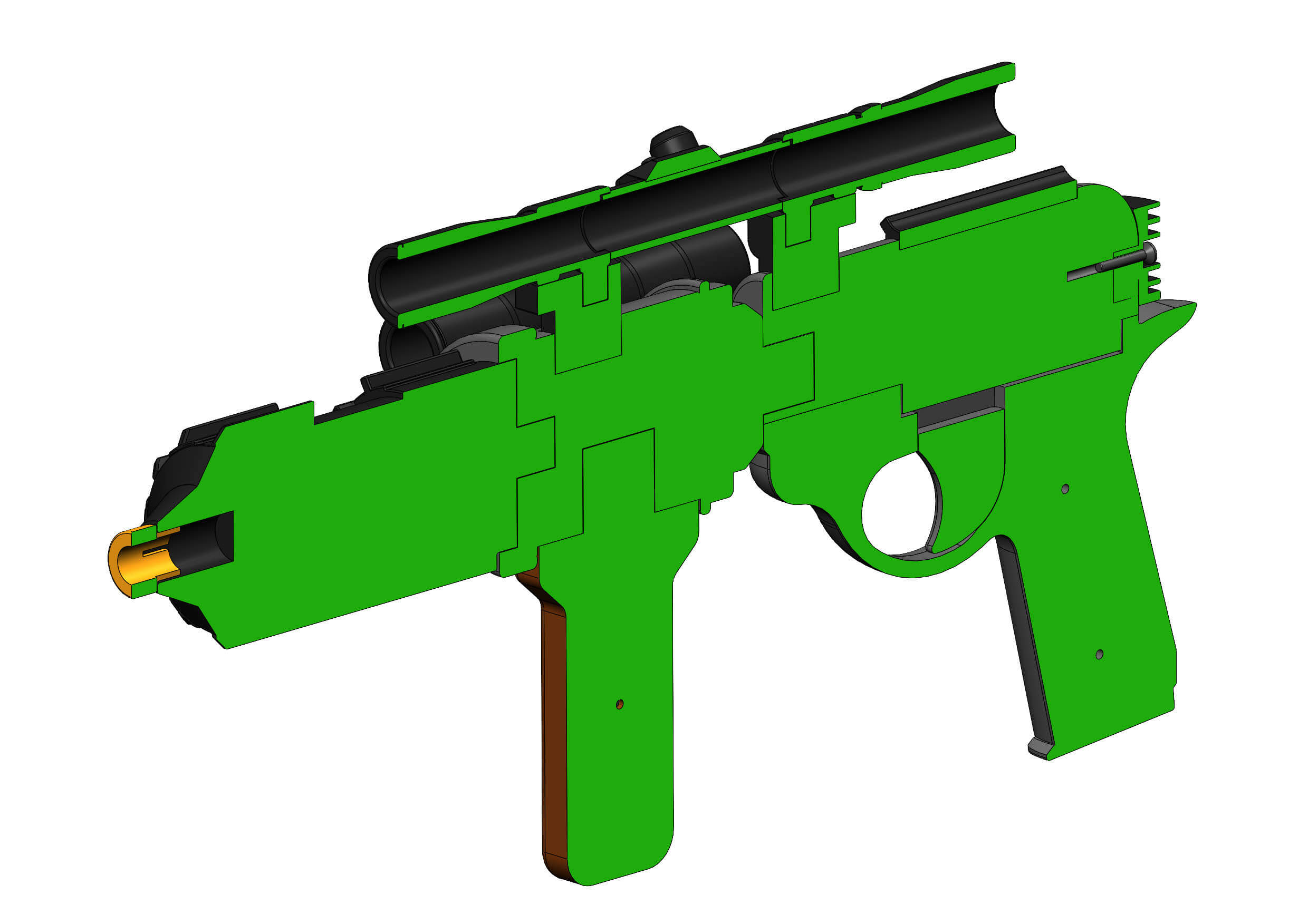 Star Wars EE4 Blaster Rifle - 3D Model by MakerLab