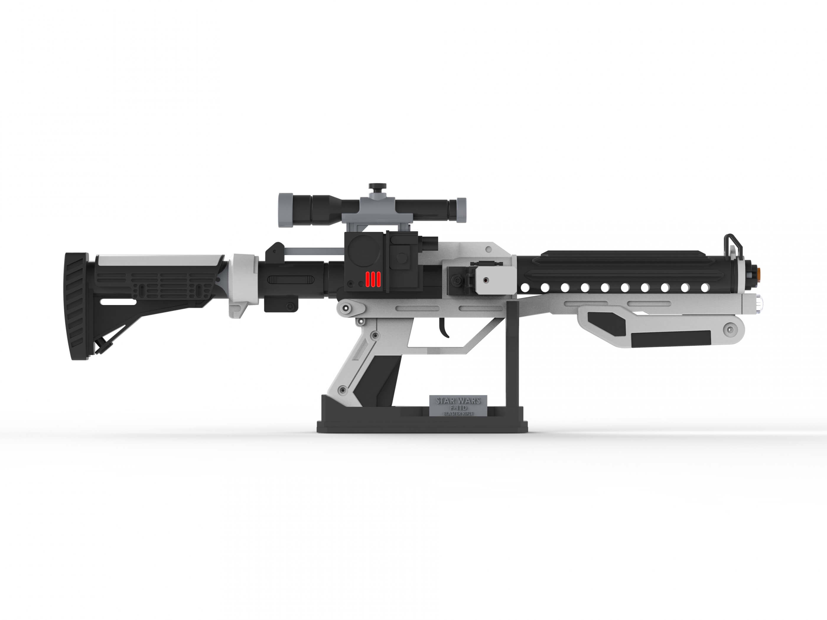 Star Wars F-11D Blaster Rifle 3D Model by MakerLab