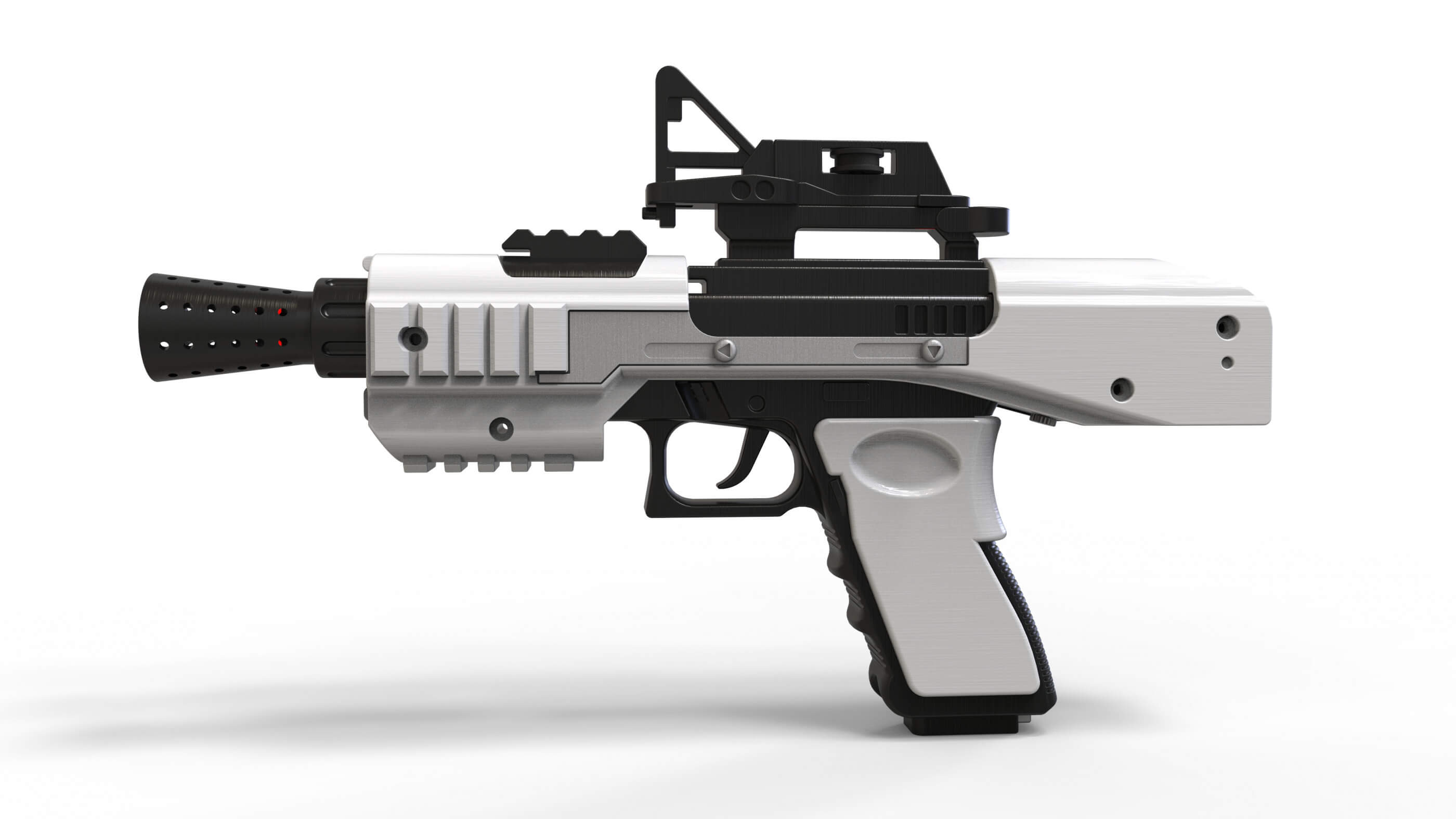 Star Wars SE-44C Blaster 3D Model by MakerLab