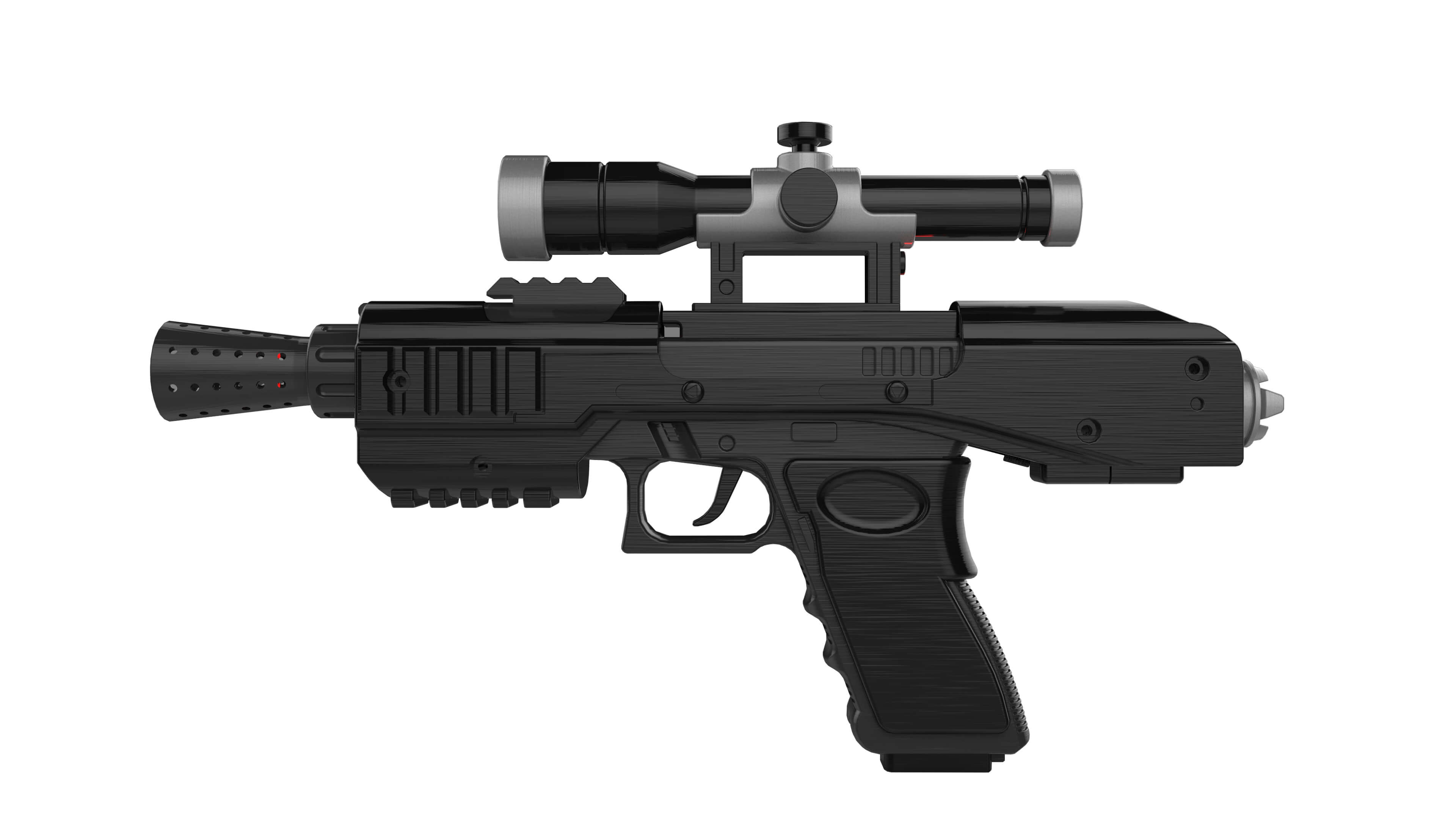 Star Wars SE-44C Blaster 3D Model by MakerLab