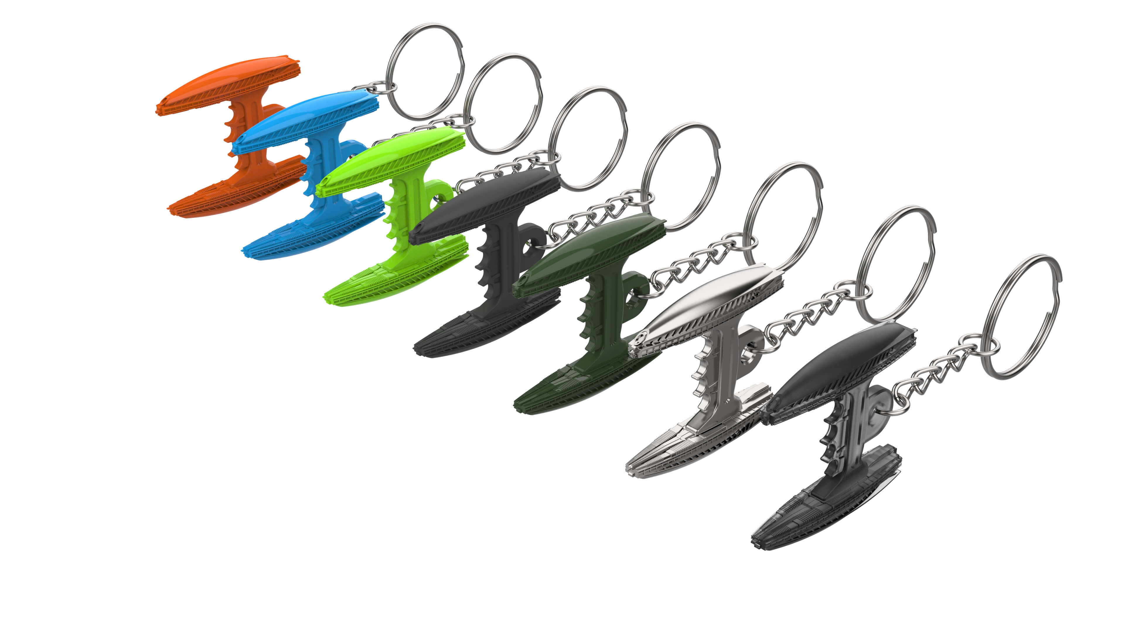 Startrek Keychains Set 2 - 11 Printable STL - Personal Use 3D Model by ...