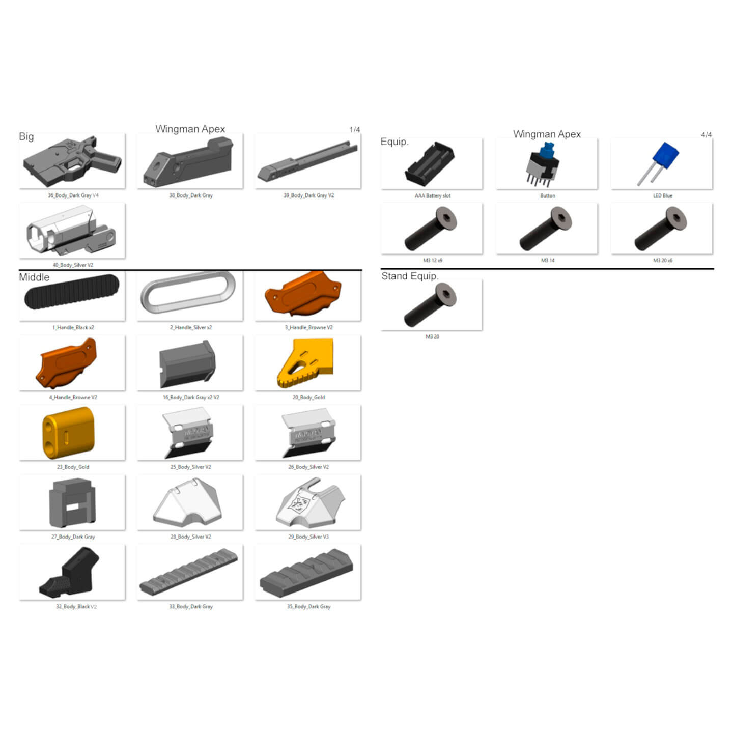Apex Wingman - 3D Model by MakerLab