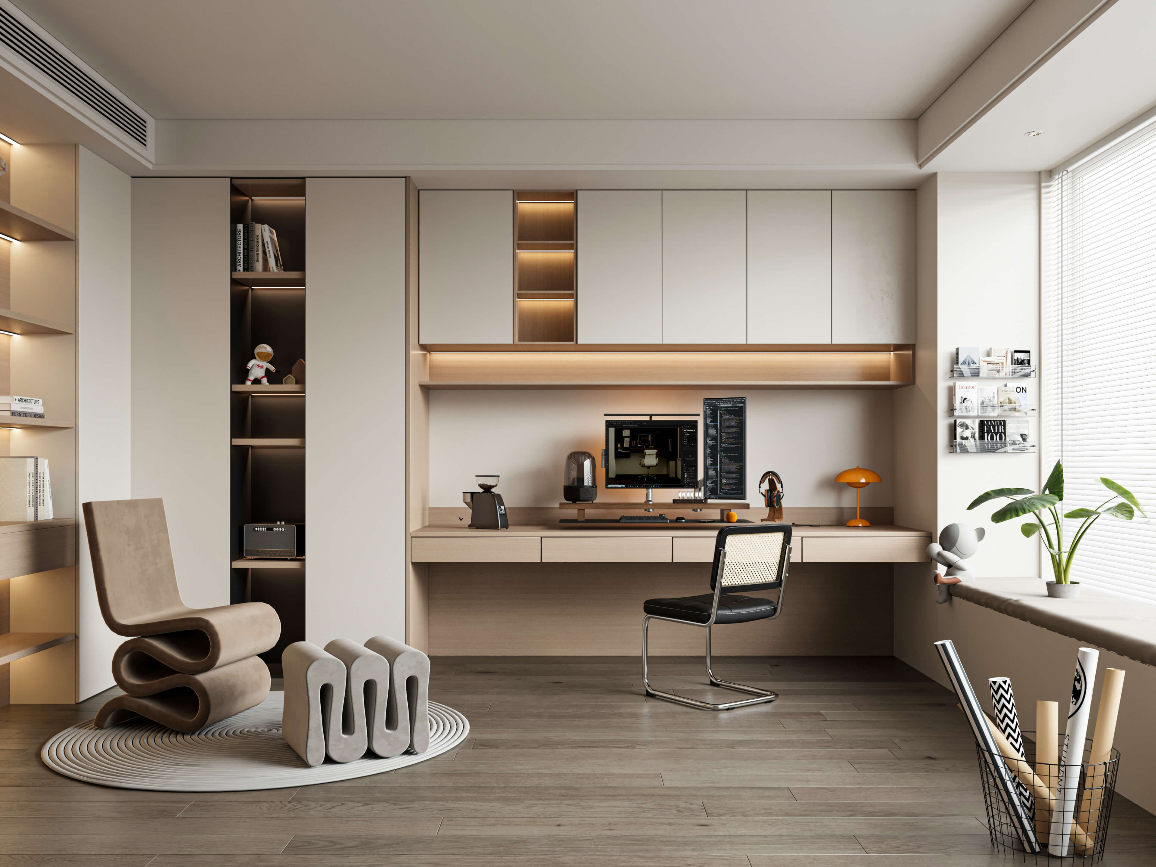3D Model of Interior Study by MakerXI
