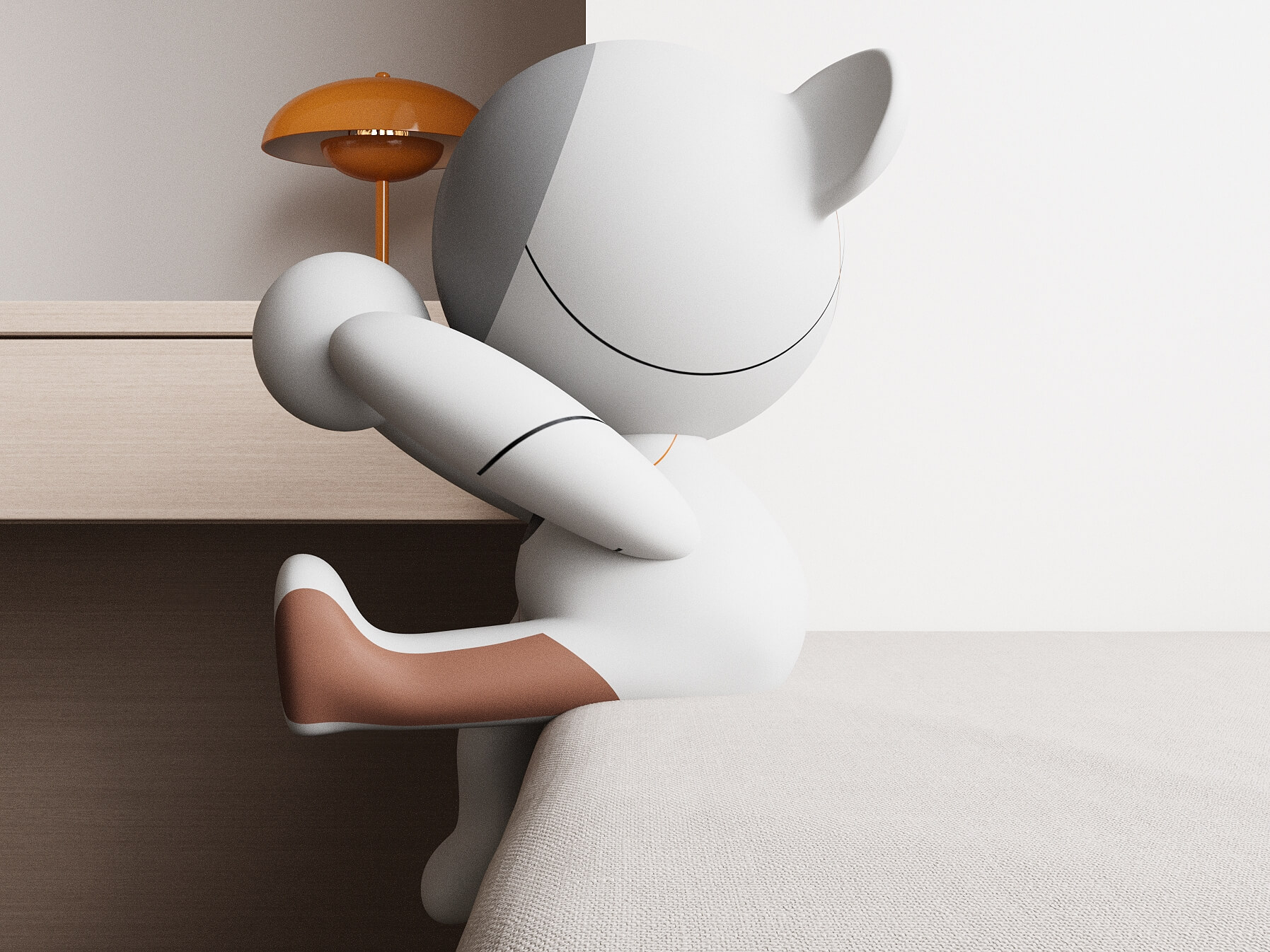 3D Model of Interior Study by MakerXI