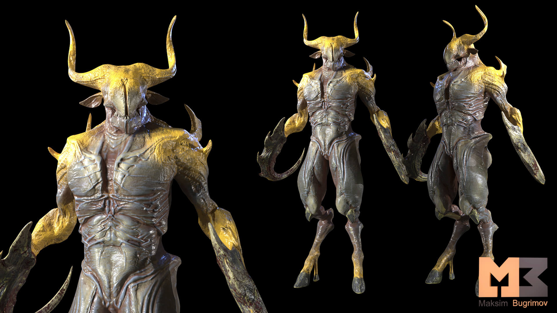 10 Creatures (Pack) - 3D Model by Maksim_Bugrimov