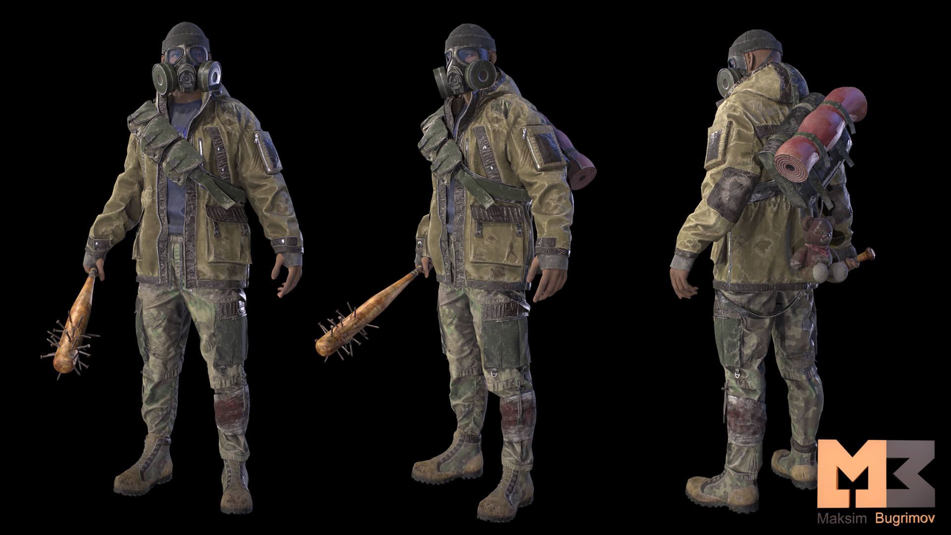 Adventure Character 02 - 3D Model by Maksim_Bugrimov