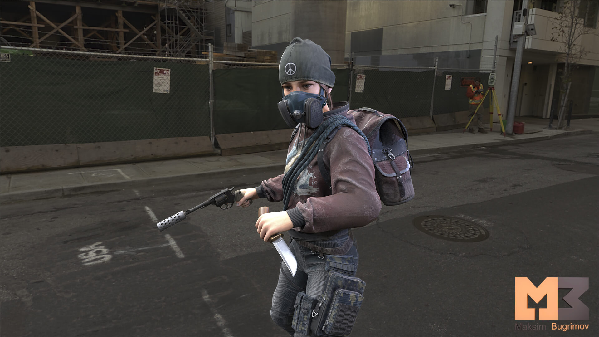 Adventure Character 03 - 3D Model by Maksim_Bugrimov