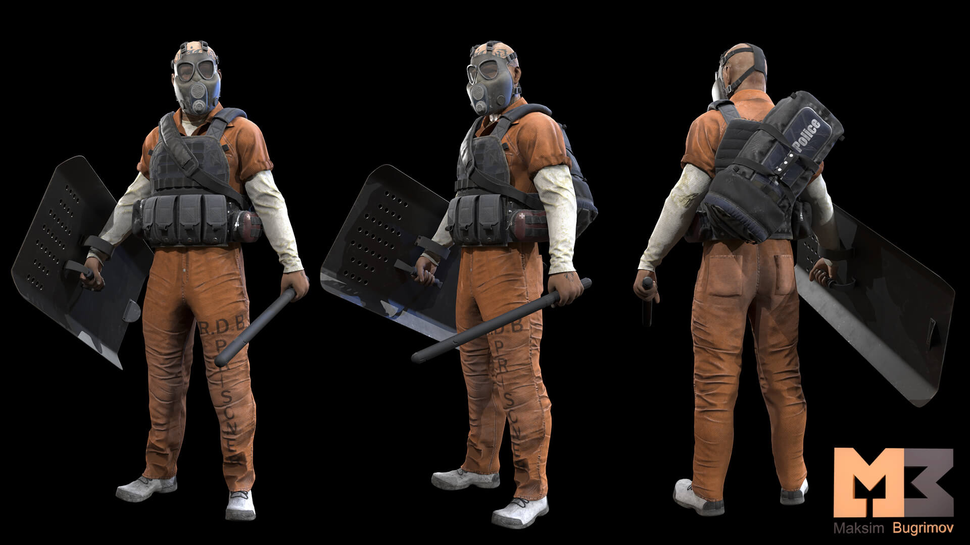 Adventure Character 05 - 3D Model by Maksim_Bugrimov