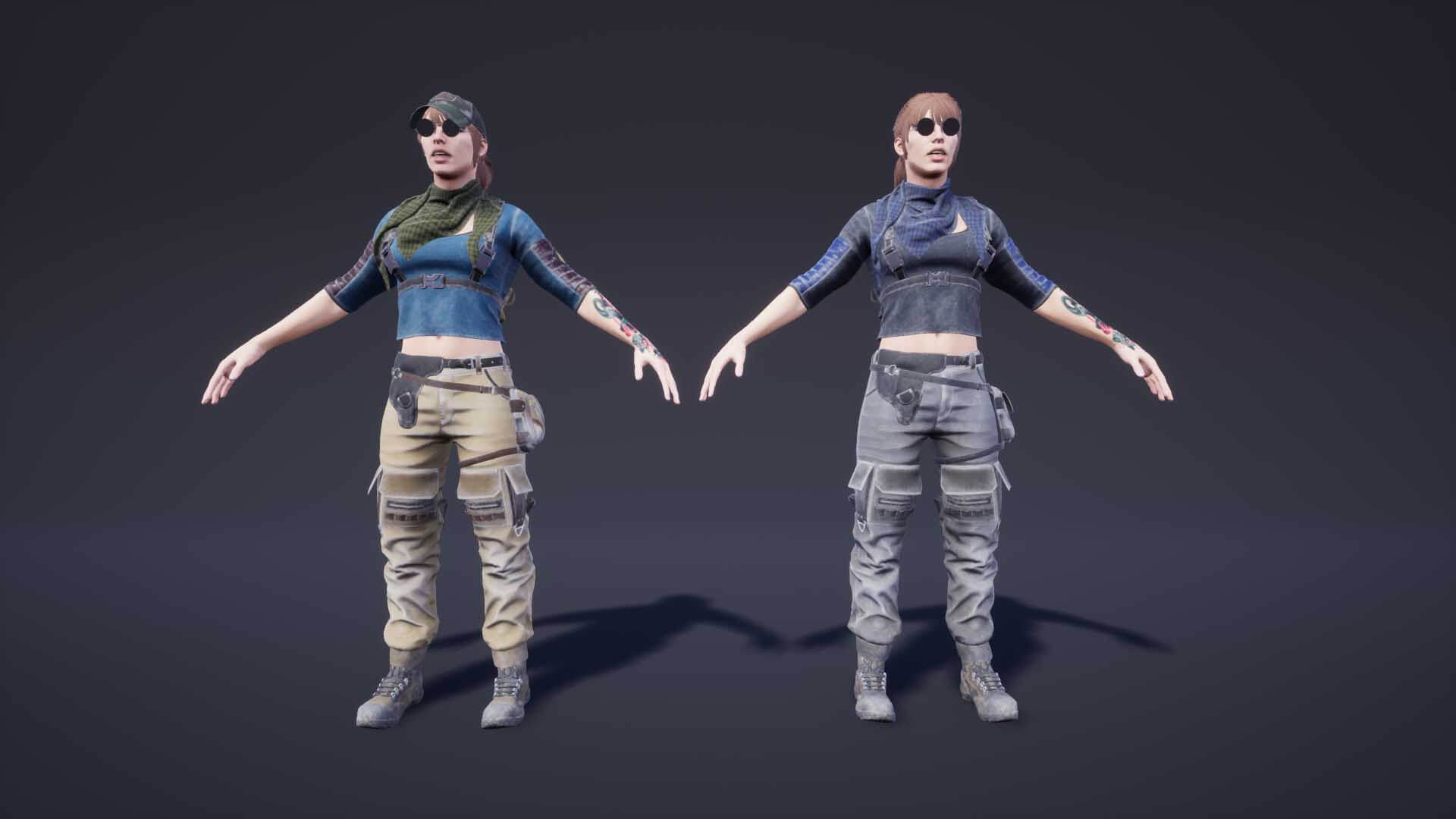 Adventure Characters Pack - 3D Model by Maksim_Bugrimov