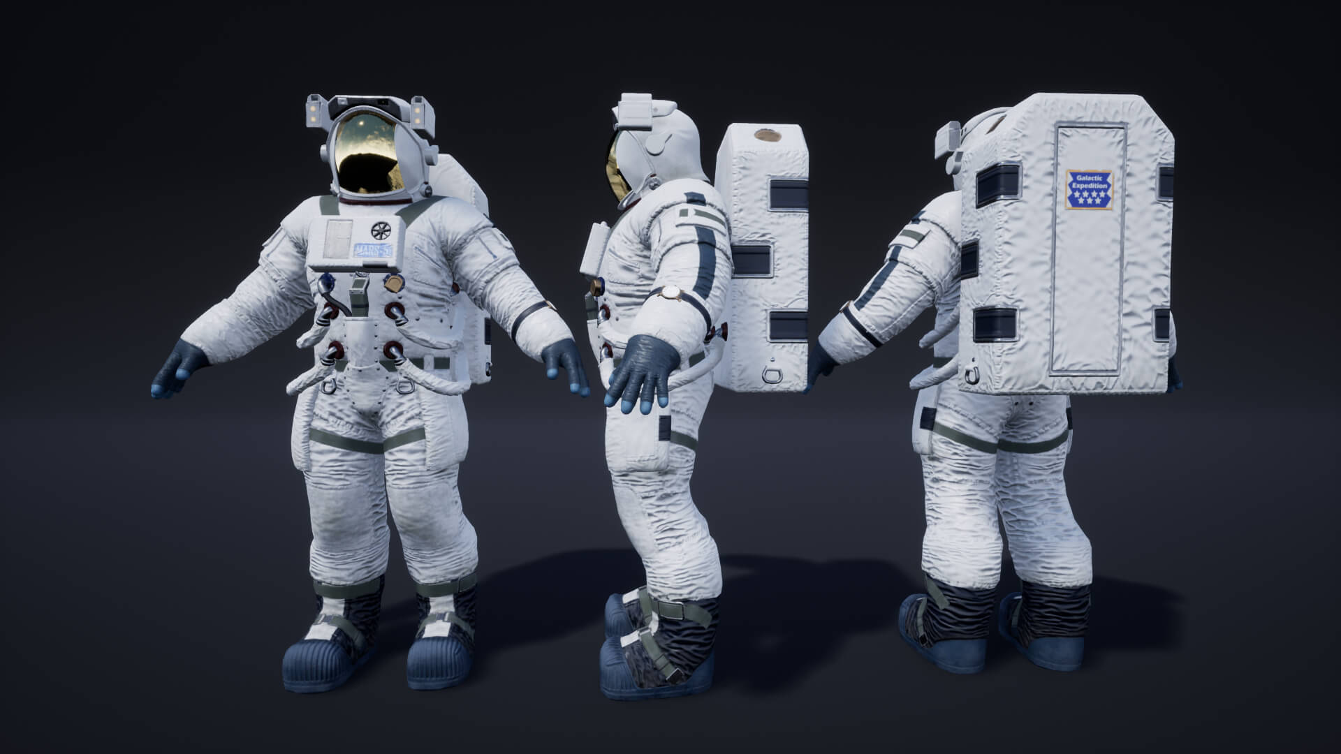 Astronaut Character - 3D Model by Maksim_Bugrimov