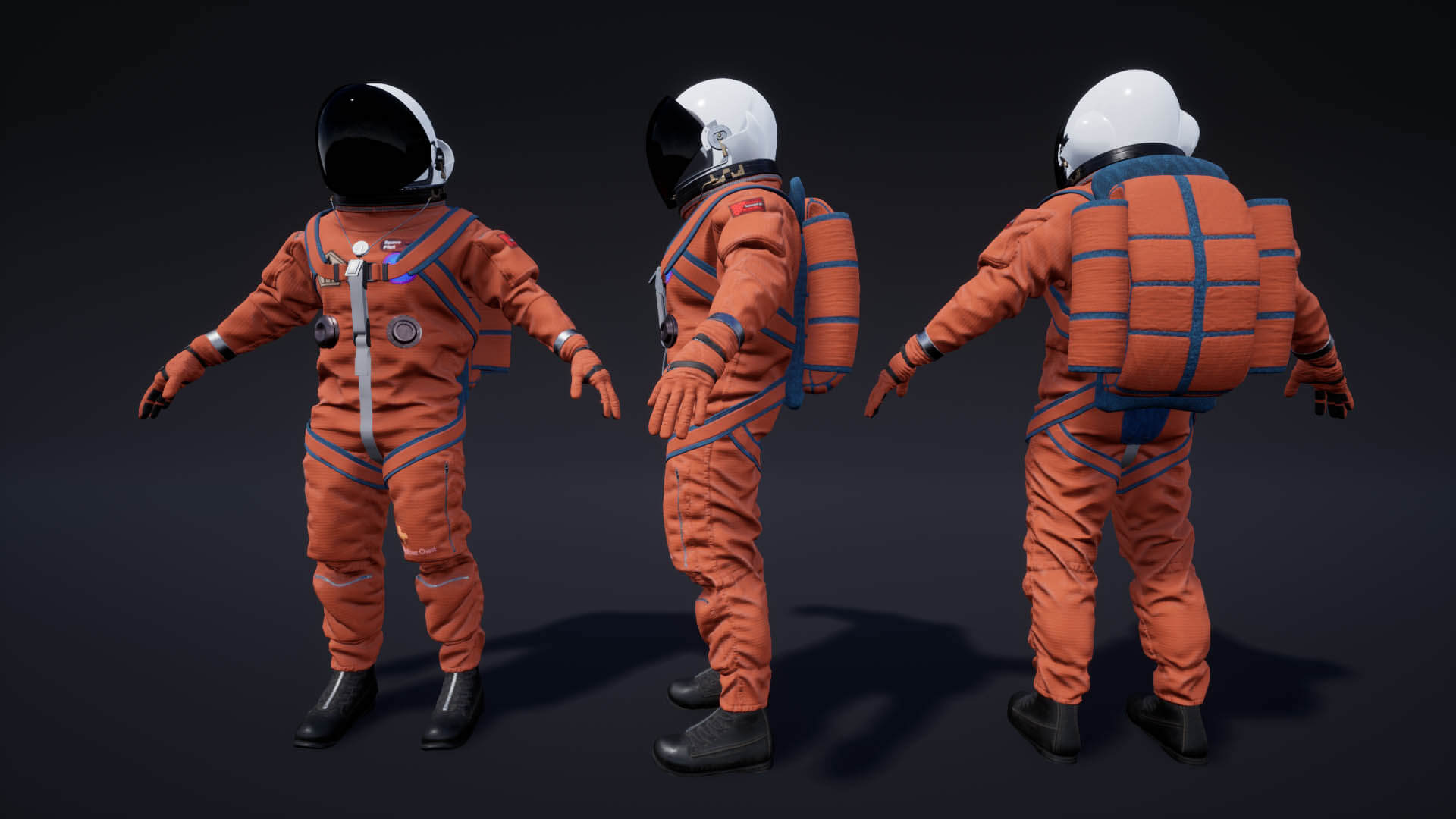 Astronauts Characters Pack - 3D Model by Maksim_Bugrimov