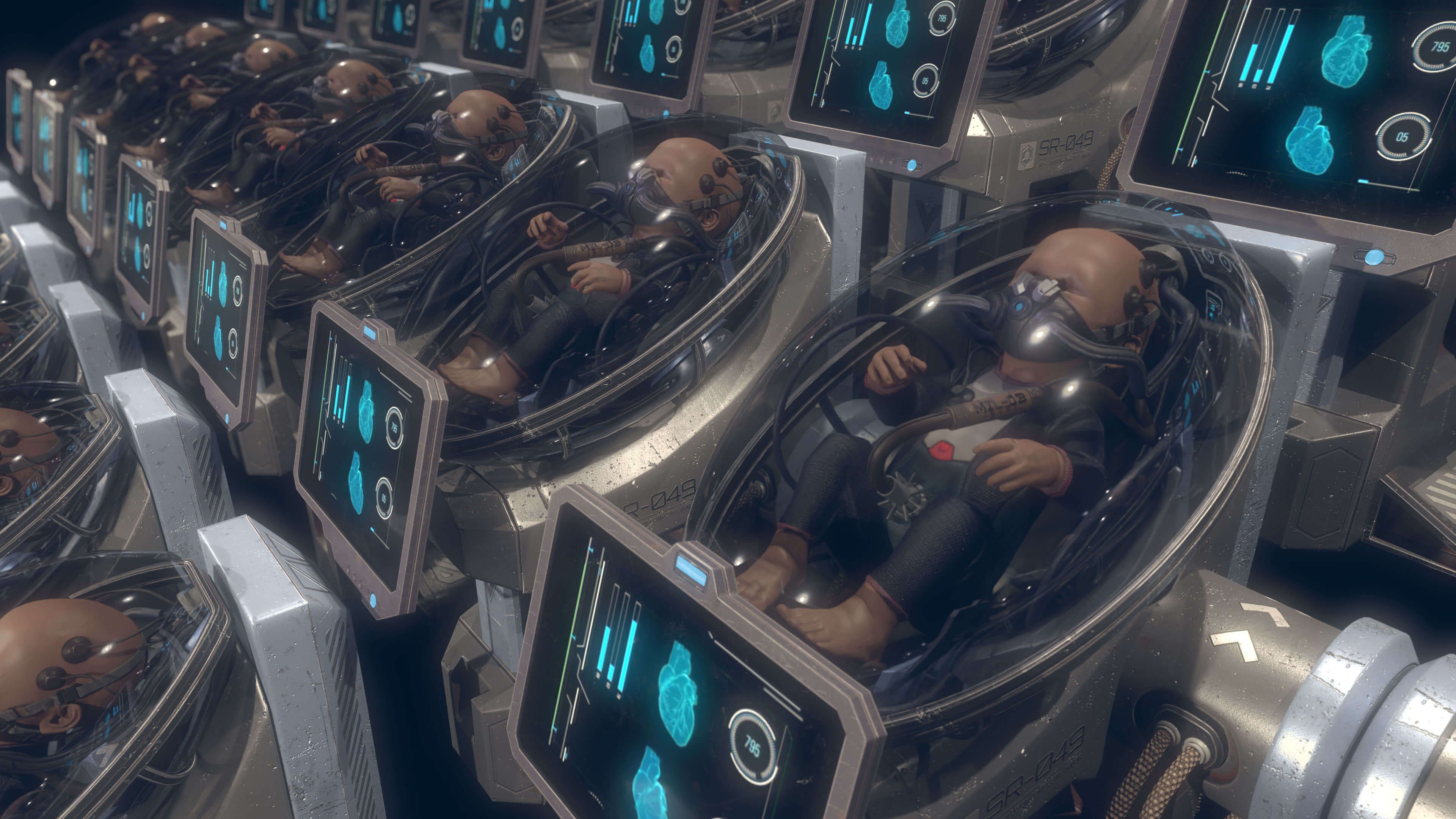 Baby in Capsule - 3D Model by Maksim_Bugrimov