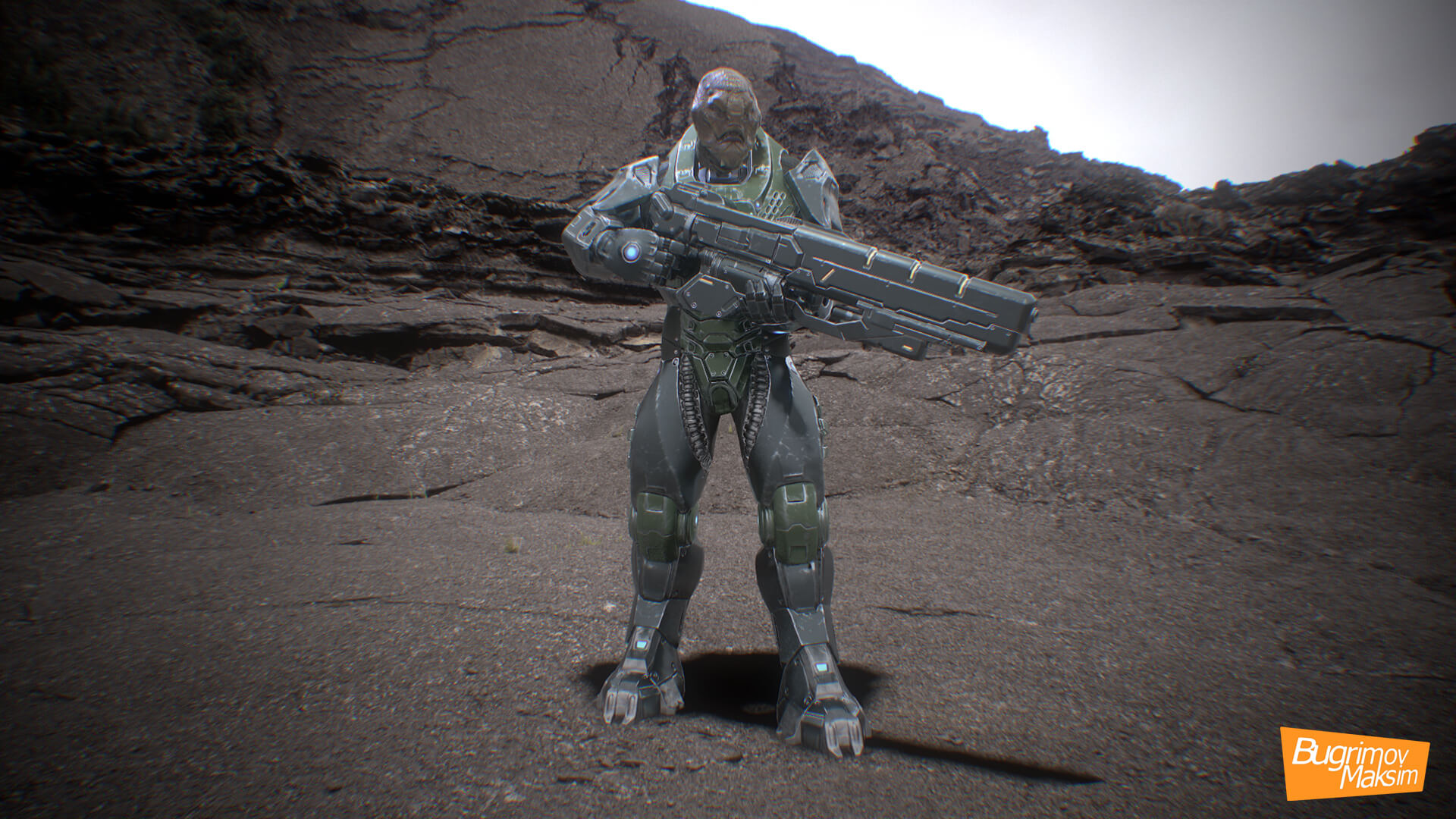Customized Alien Soldier - 3D Model by Maksim_Bugrimov