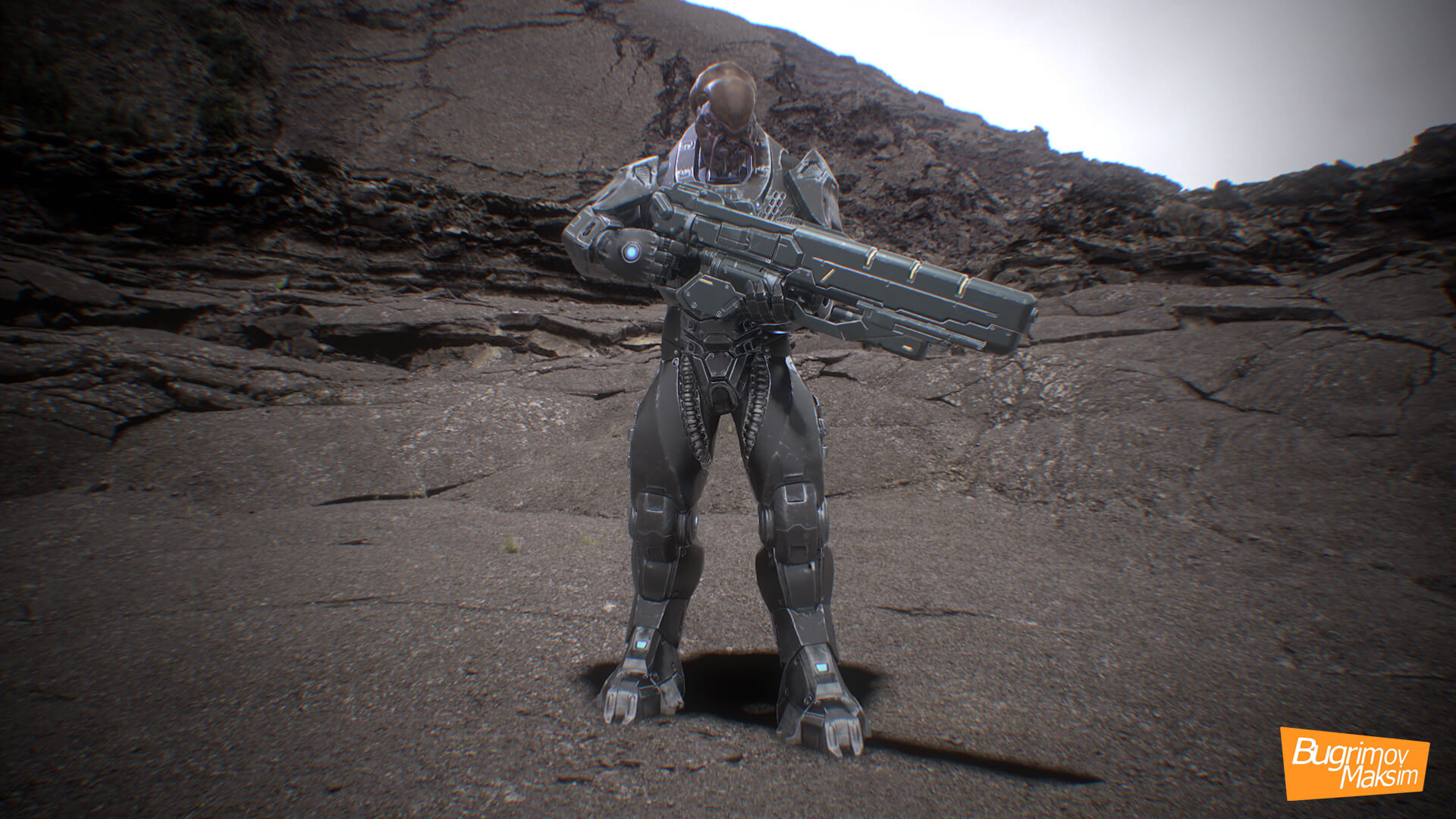 Customized Alien Soldier - 3D Model by Maksim_Bugrimov