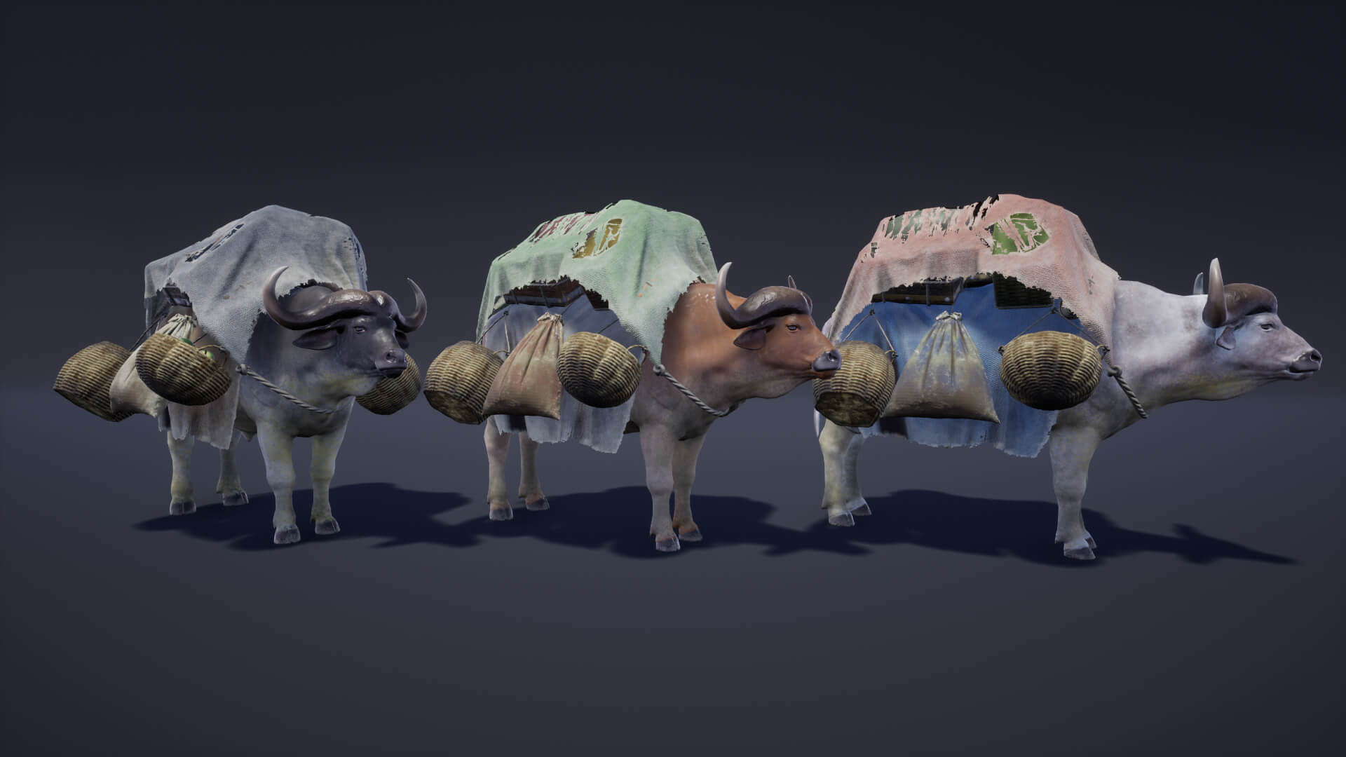 Fantasy Animals Pack - 3D Model by Maksim_Bugrimov