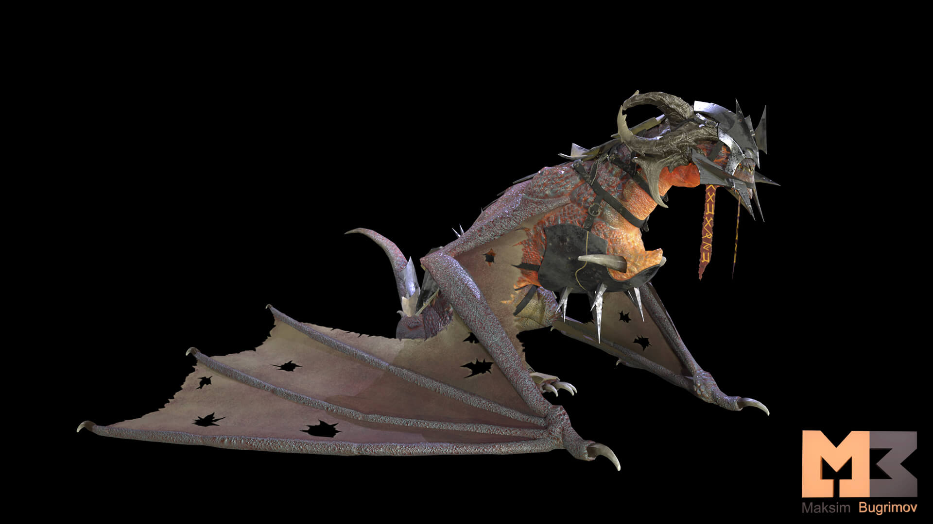 Fantasy Dragon - 3D Model by Maksim_Bugrimov