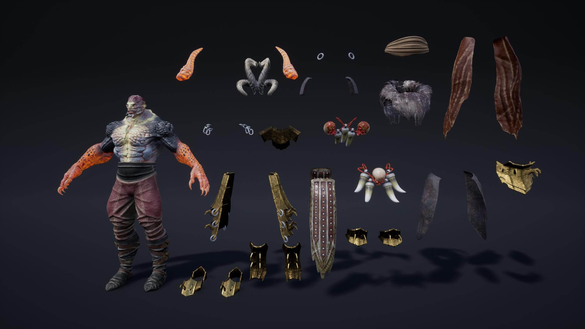 Fantasy Enemies (Pack) - 3D Model by Maksim_Bugrimov