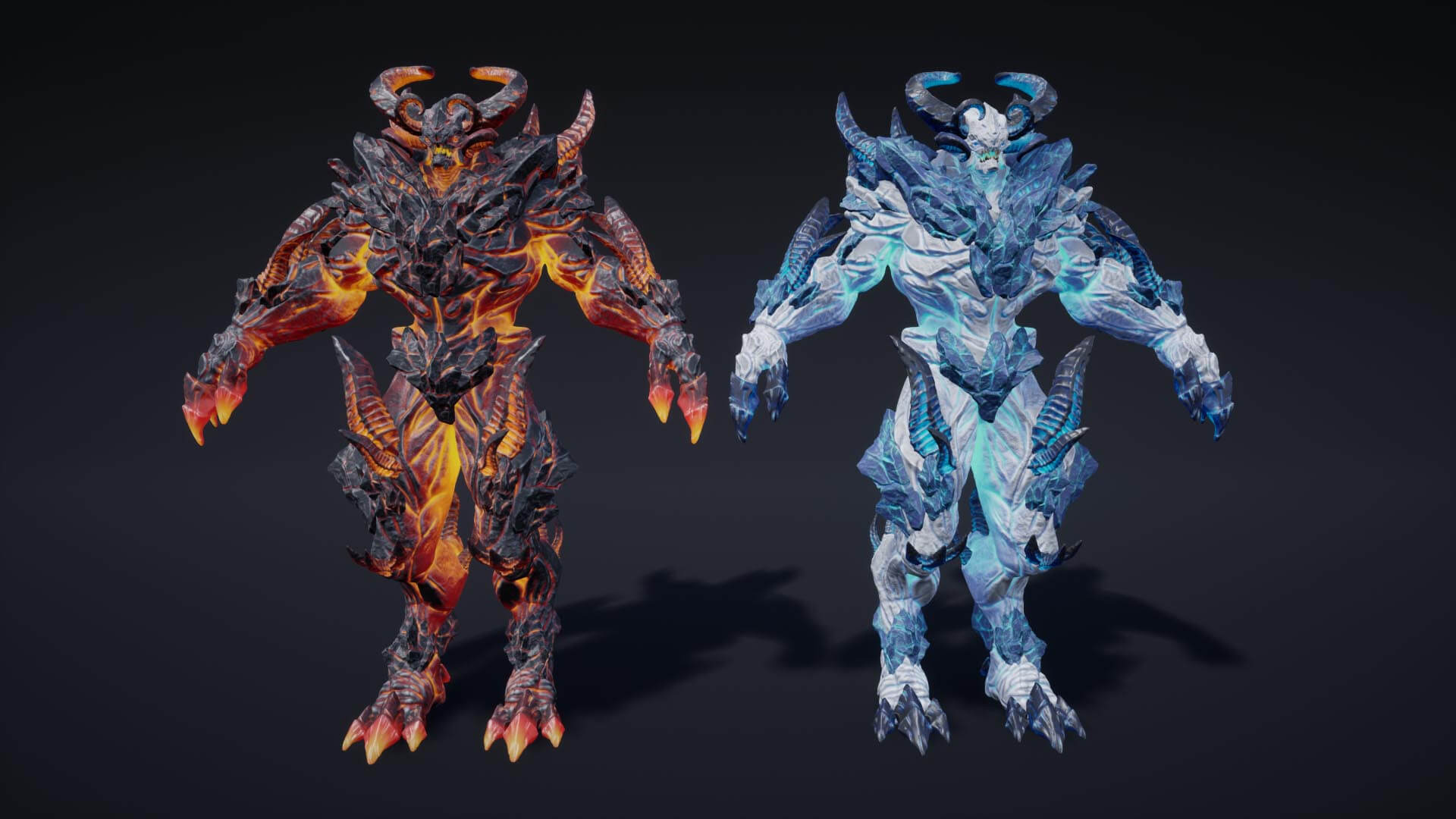 Fantasy Enemies (Pack) - 3D Model by Maksim_Bugrimov