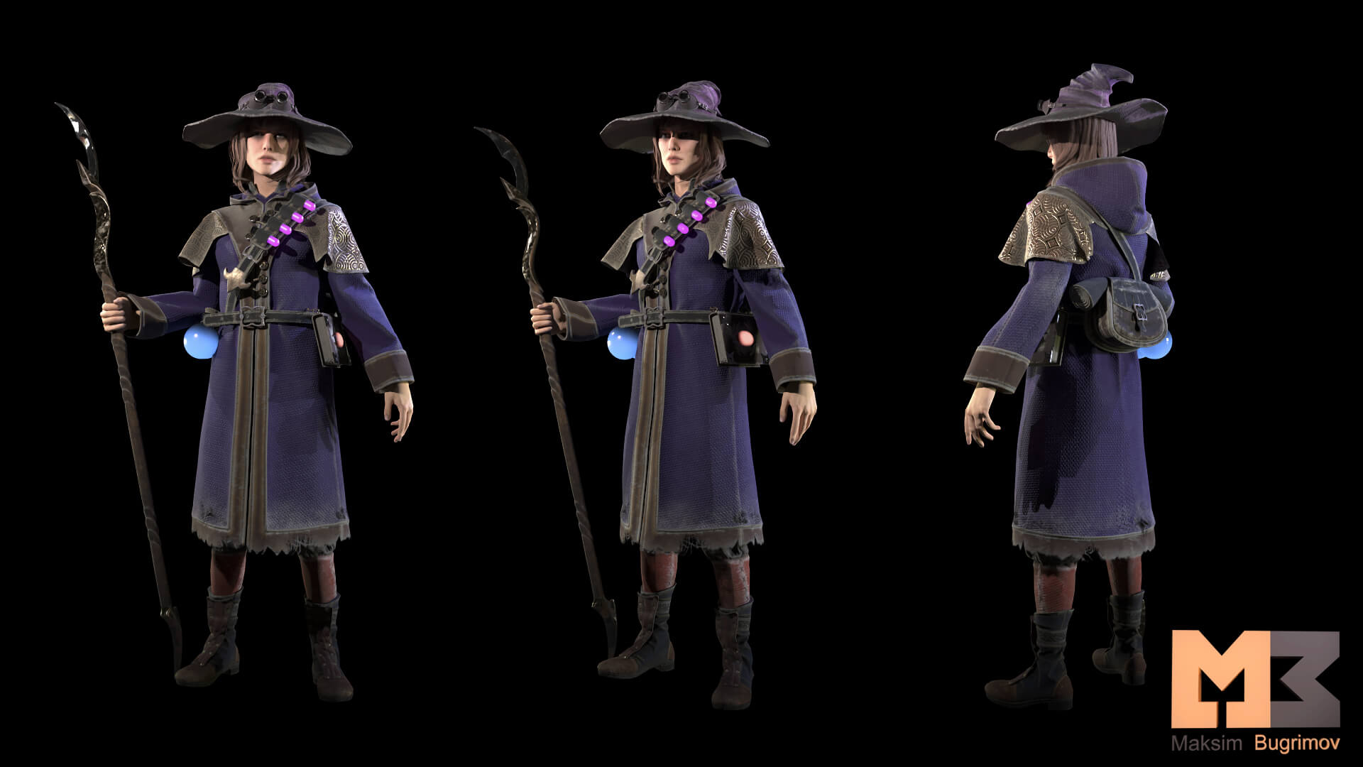 Fantasy Witch - 3D Model by Maksim_Bugrimov