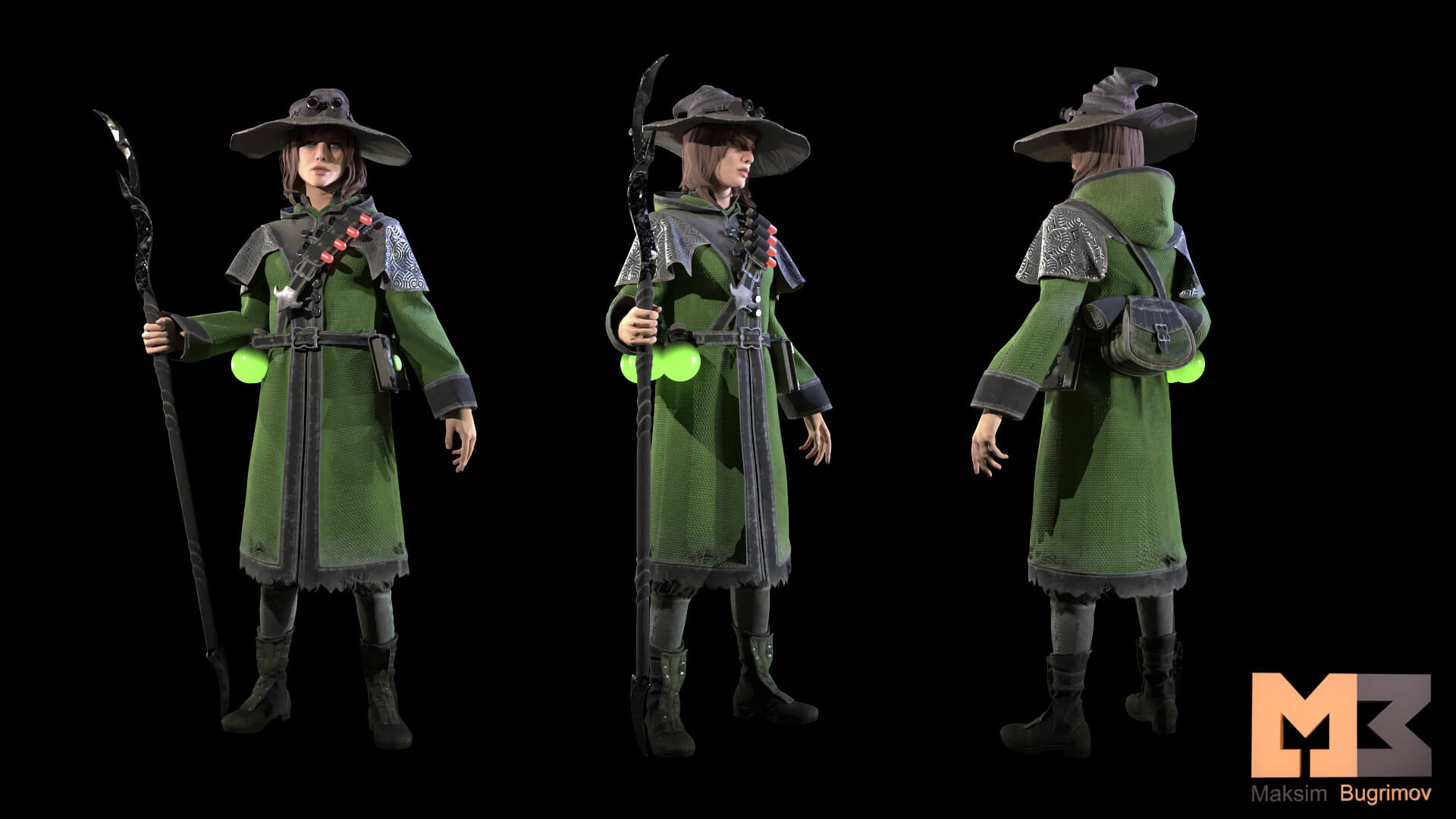 Fantasy Witch - 3D Model by Maksim_Bugrimov
