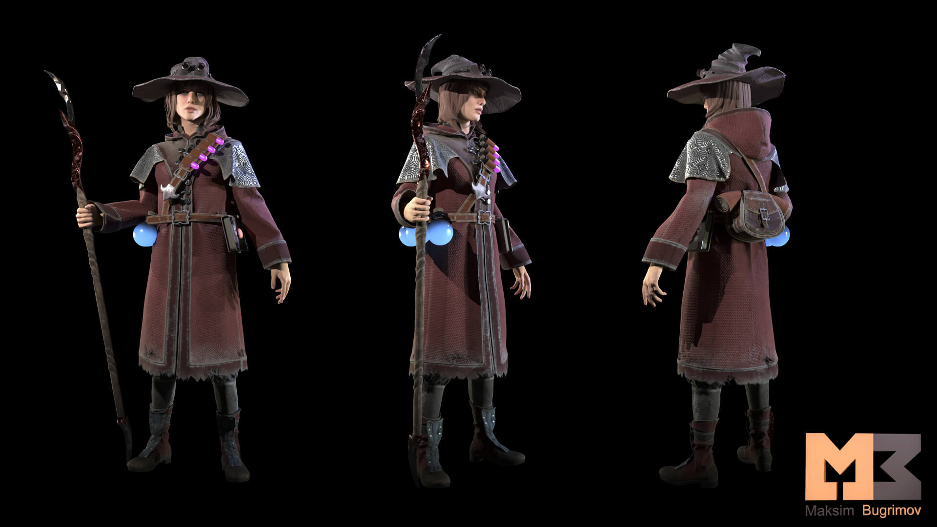 Fantasy Witch - 3D Model by Maksim_Bugrimov