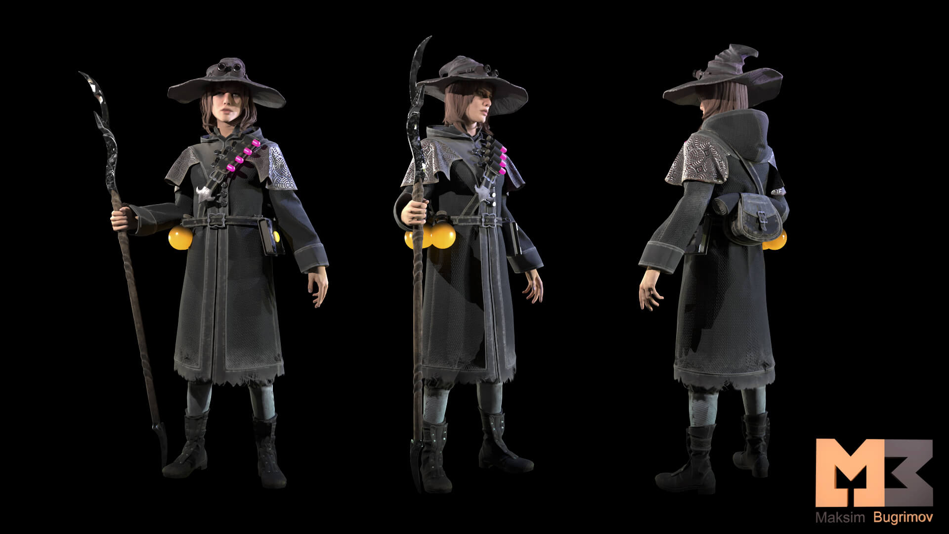 Fantasy Witch - 3D Model by Maksim_Bugrimov