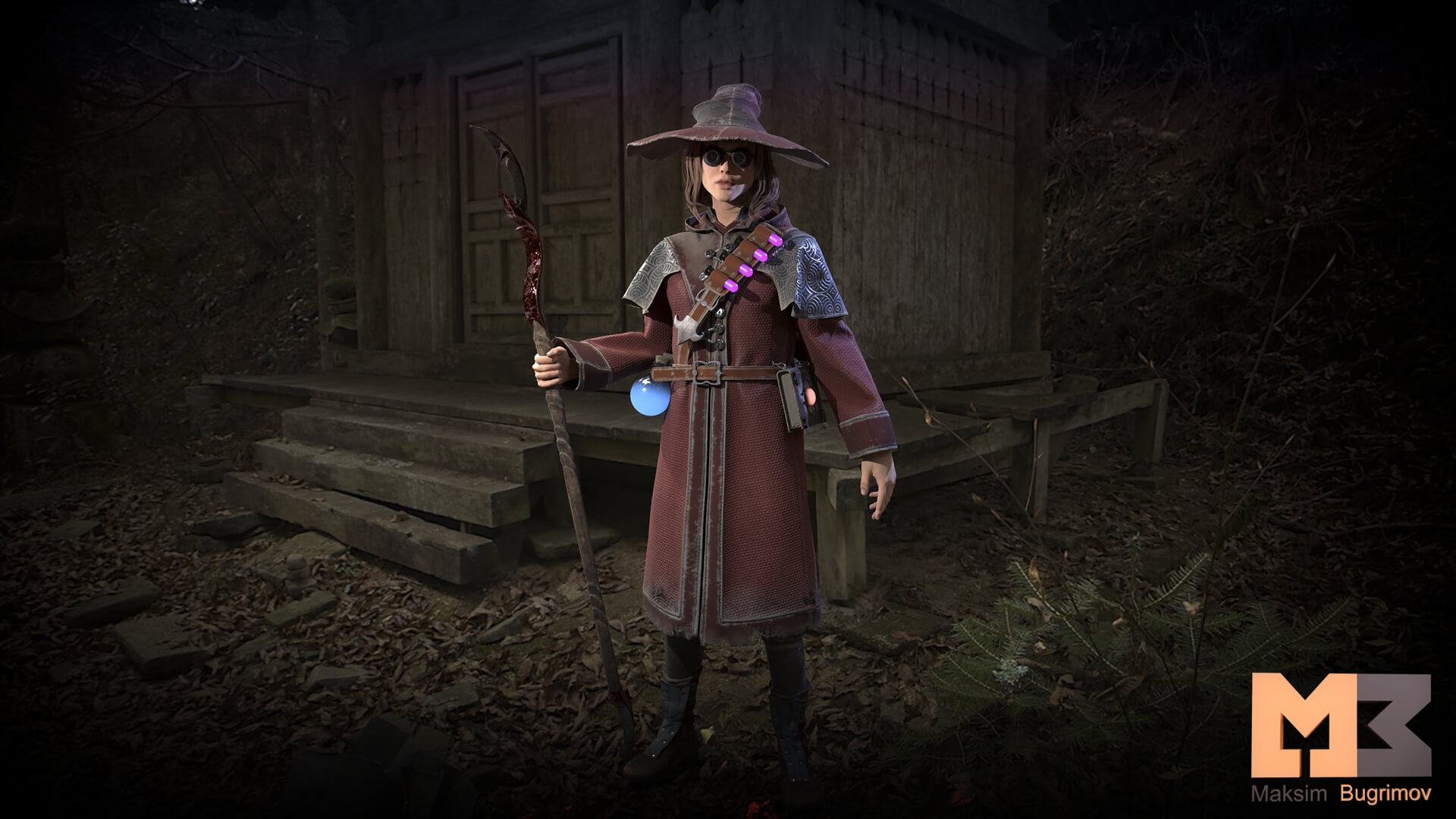 Fantasy Witch - 3D Model by Maksim_Bugrimov