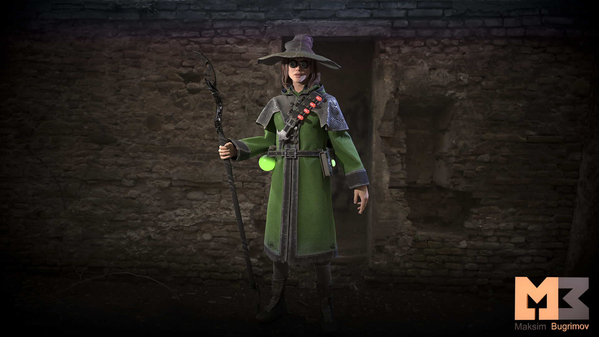 Fantasy Witch - 3D Model by Maksim_Bugrimov