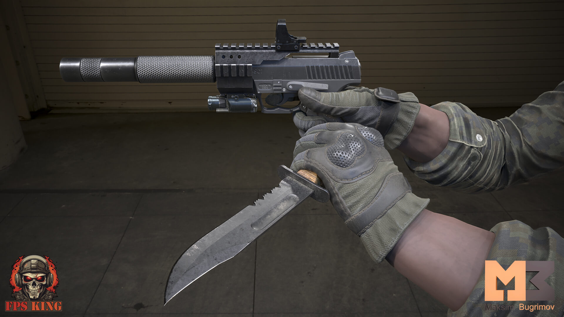 FPS Animations (Pistol-Knife) 3D Animation by Maksim_Bugrimov