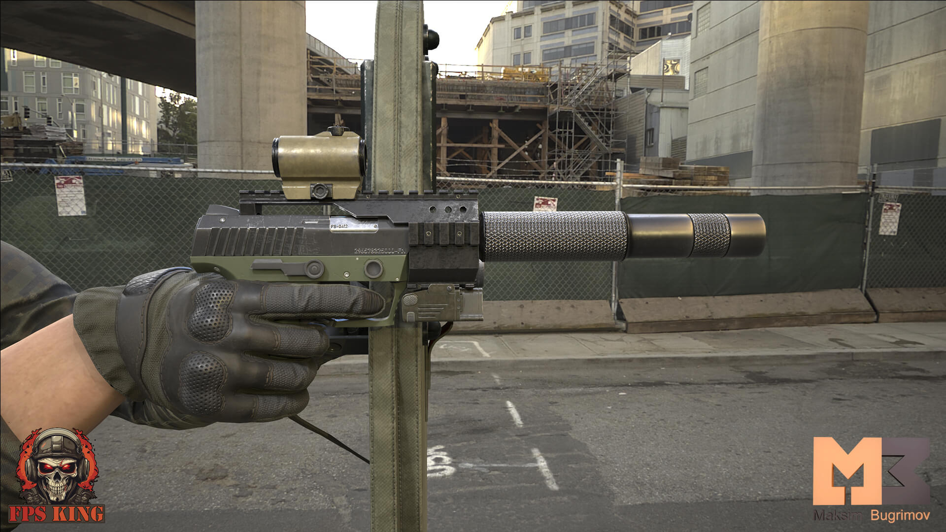 FPS Animations (Pistol-Shield) 3D Model by Maksim_Bugrimov